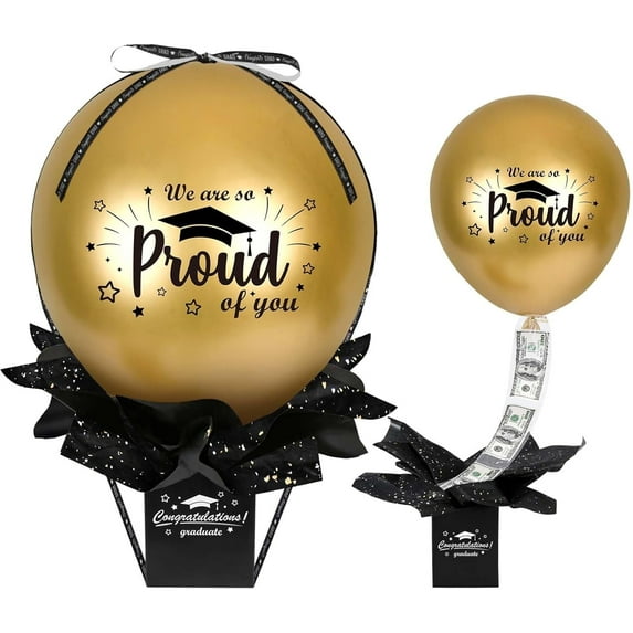 GuassLee 2024 Graduation Pull Money Balloon Box - Creative Graduation ...