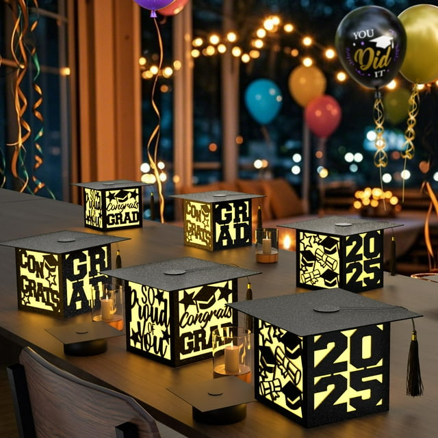 GuassLee 2024 Graduation Table Decorations 4Pcs Graduation Table ...