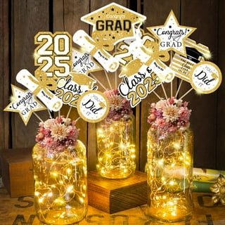 Red And Black Graduation Decorations 2025 Class Of 2025 Table Wooden ...