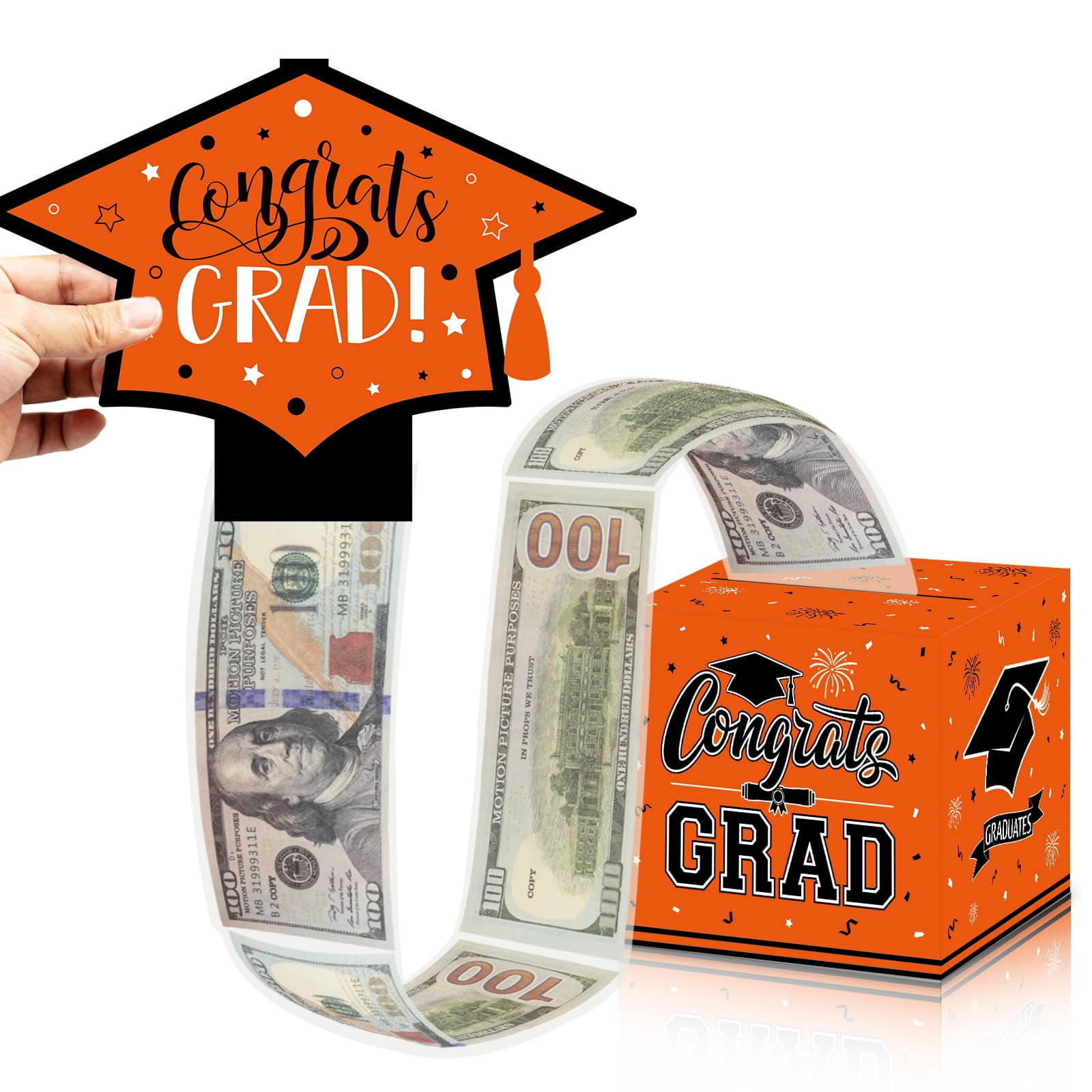 GuassLee 2025 Graduation Party Decorations Money Box for Cash Pull Out ...