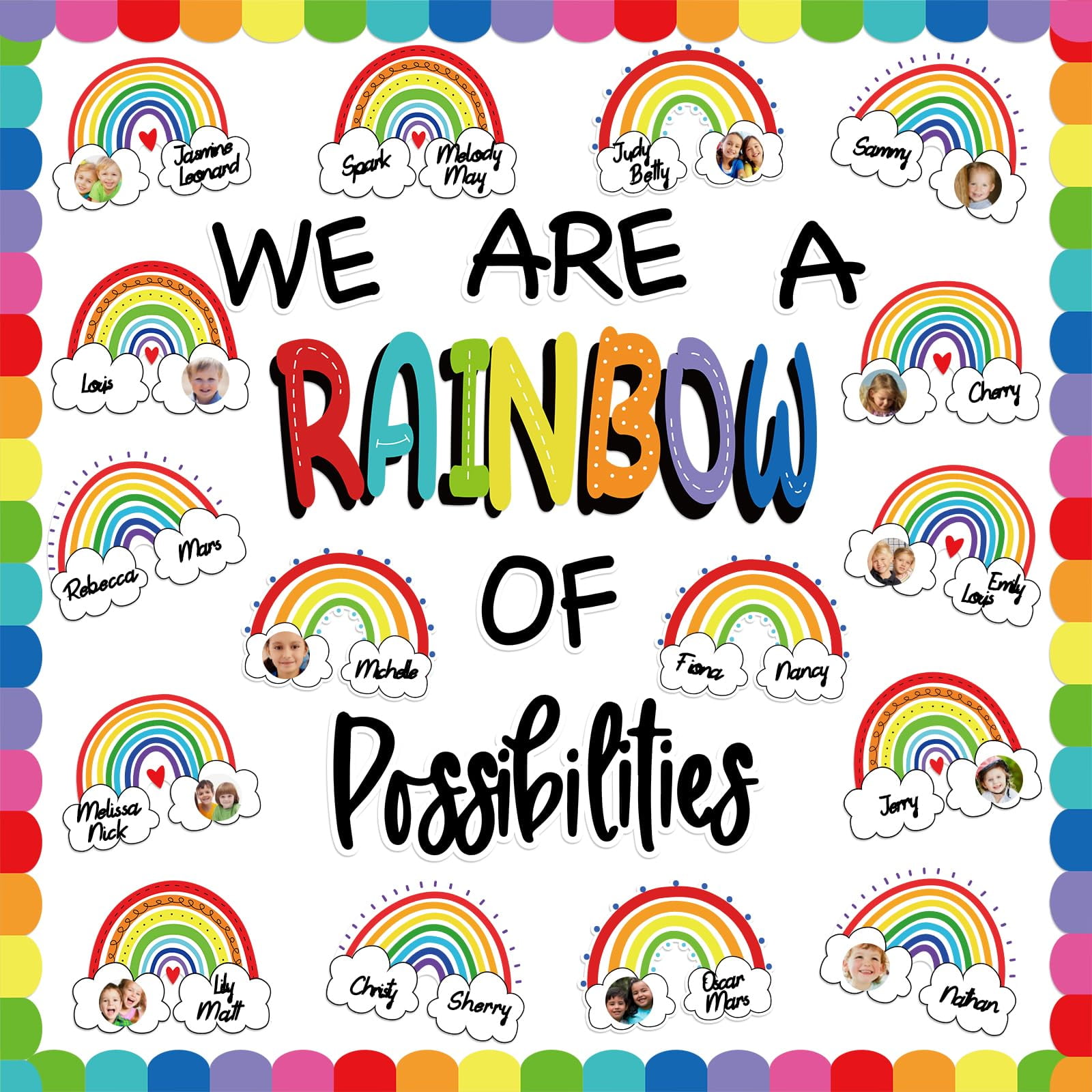 GuassLee 51Pcs Classroom Bulletin Board Decorations Set - We Are A ...