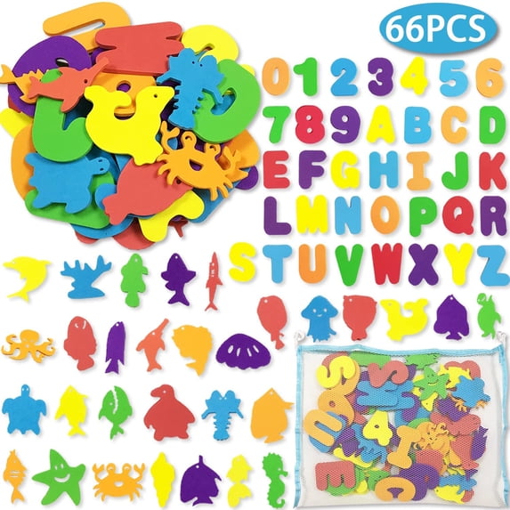 GuassLee Toddler Alphabet ABC Kids Bathtub Baby Foam Letters Numbers ...