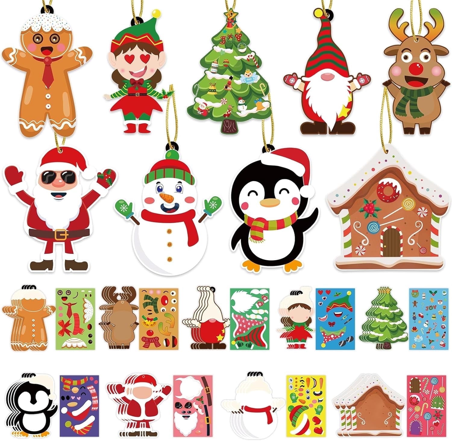 GuassLee Christmas Ornament Crafts for Kids - Make Your Own Ornament ...