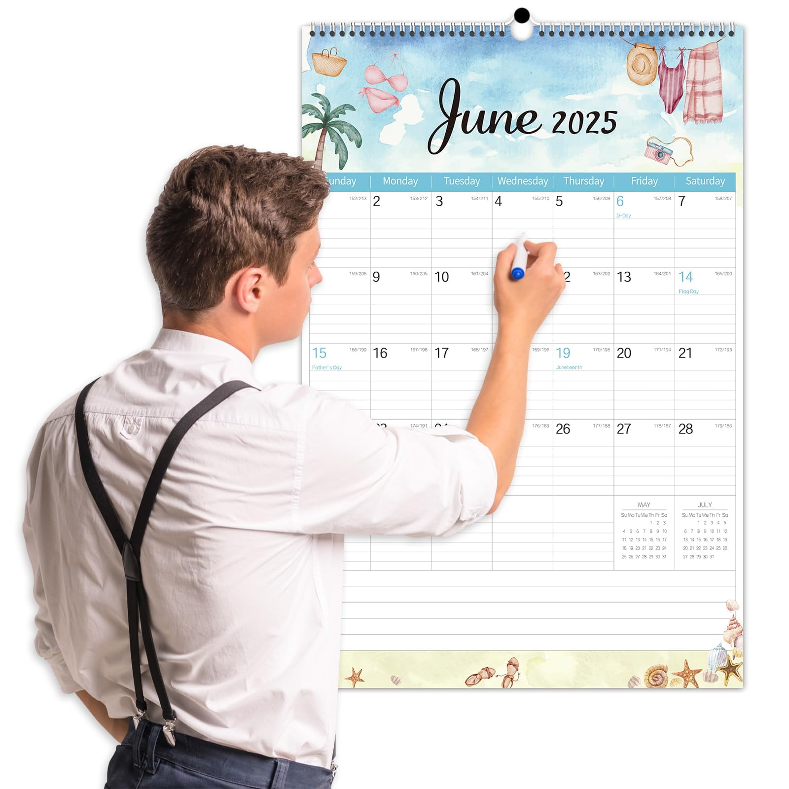 GuassLee Extra Large Wall Calendar 2025, 20"x 30" Big Vertical Wall ...