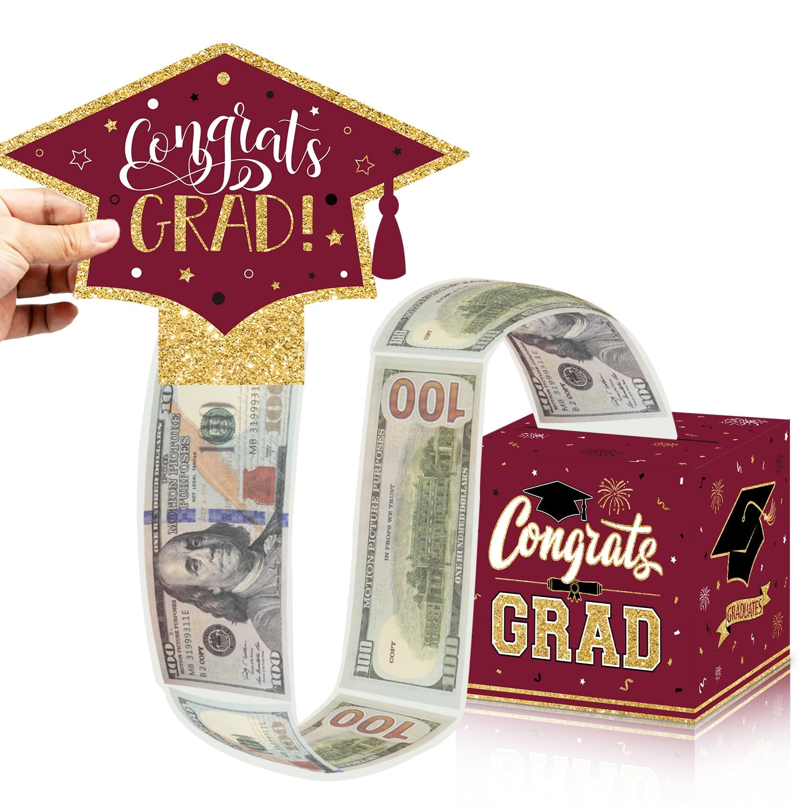 GuassLee Graduation Money Box for Cash Gift,Surprise Money Box with ...