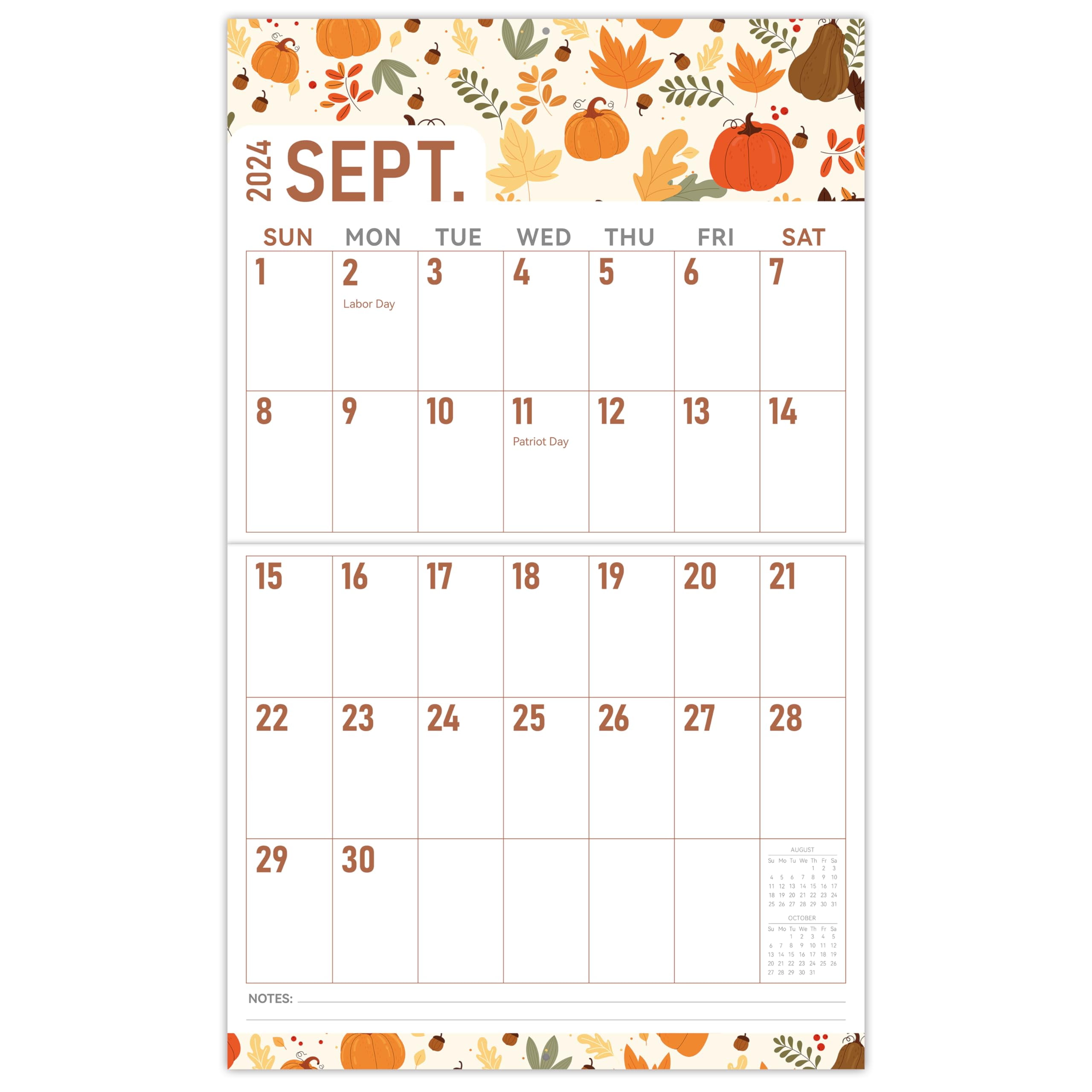 GuassLee Wall Calendar 2025 Large, 23"x14" Big Vertical Wall Calendar ...