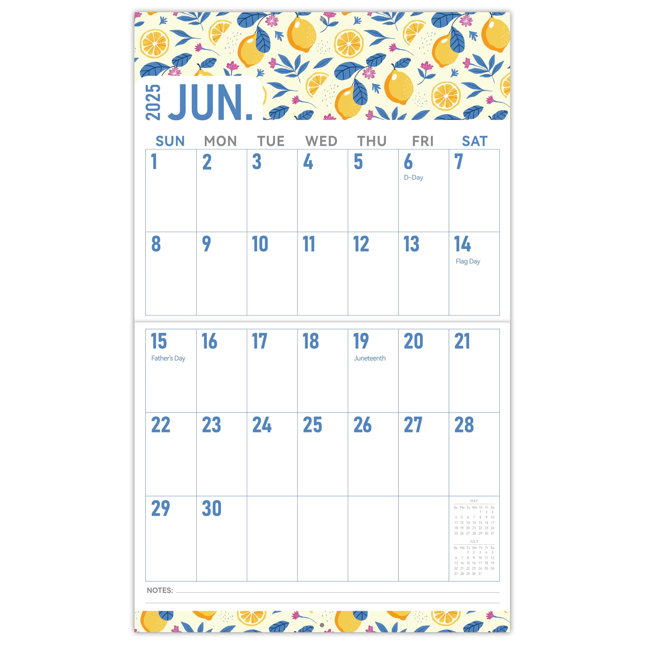 GuassLee Wall Calendar 2025-2026 Large, 23"x14" Vertical Wall Calendar ...