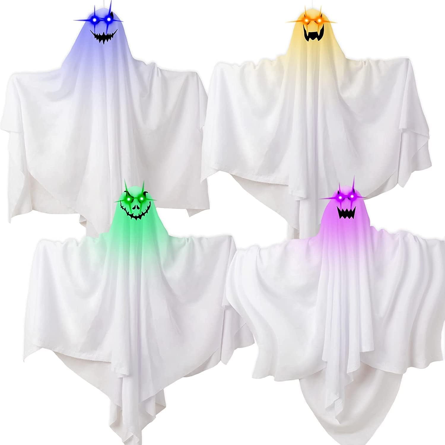 Guasslee Halloween Decoration White Foam Polyester Outdoor Hanging ...