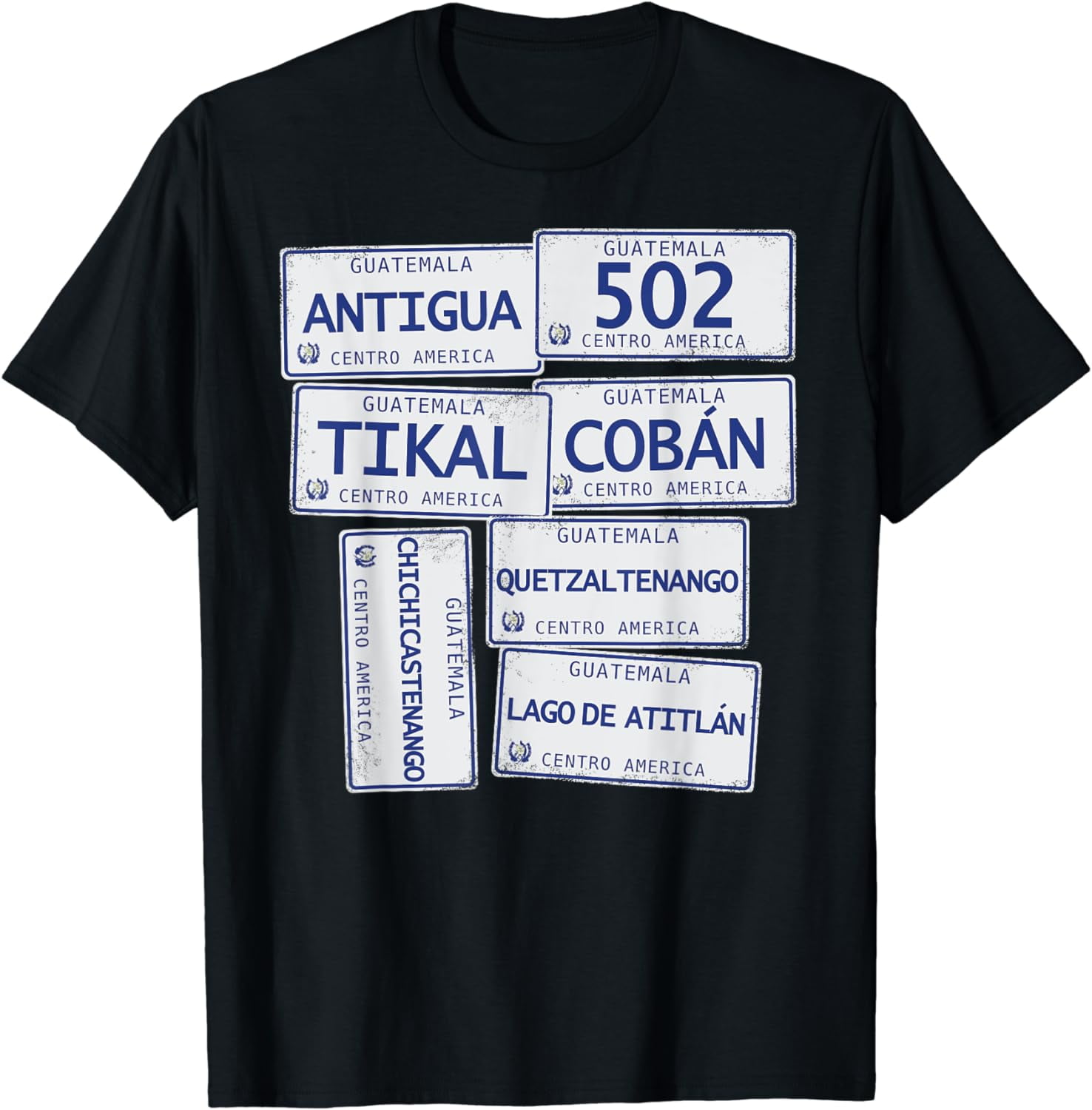 Guatemala Chapin 502 Antigua Tikal Atitlan Coban Quetzal Gua T-Shirt ...