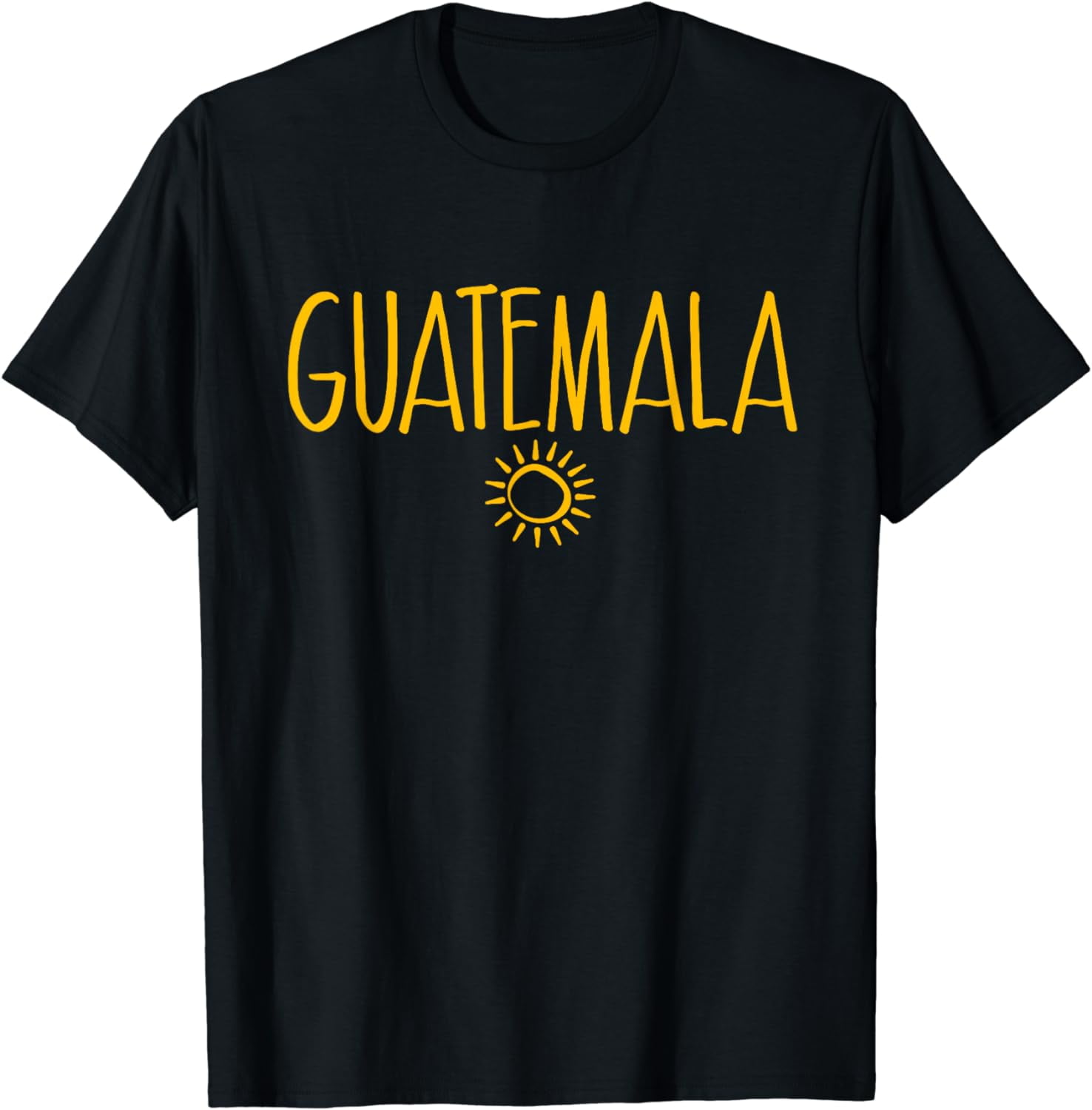 Guatemala Drawing of Sun Amber Print T-Shirt - Walmart.com