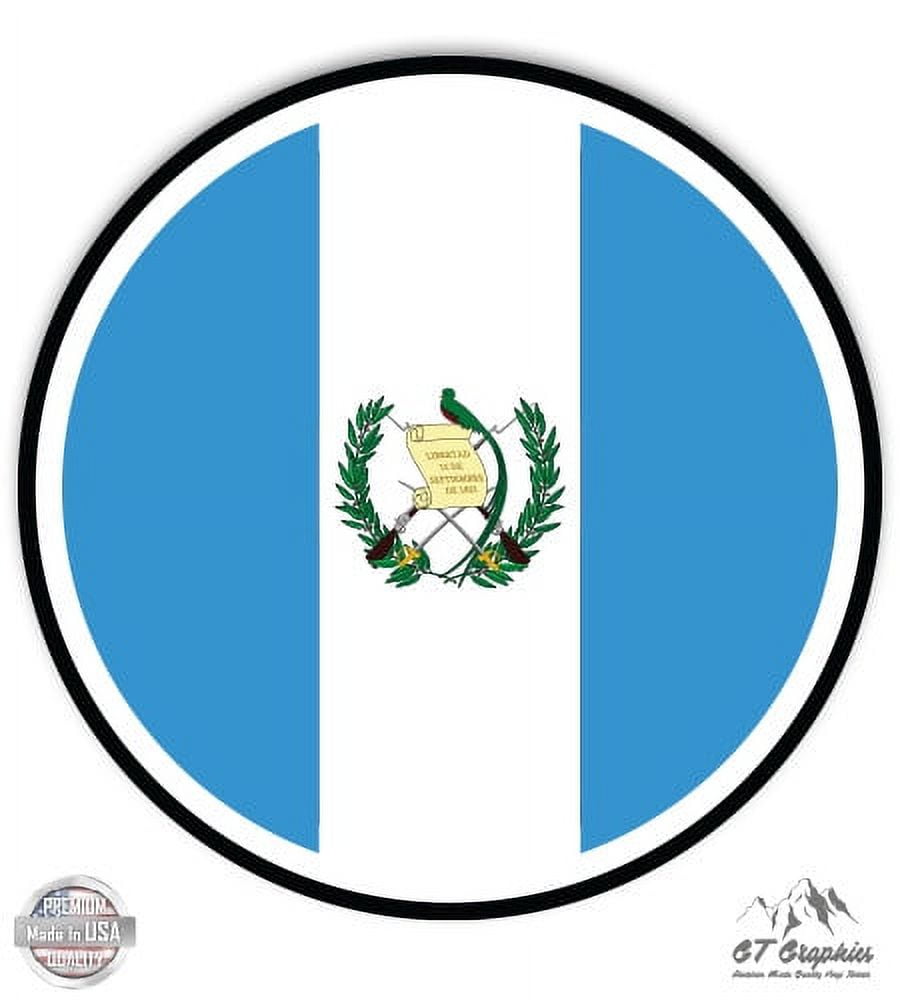 Guatemala Flag - 8" Vinyl Sticker - For Car Laptop I-Pad - Waterproof ...
