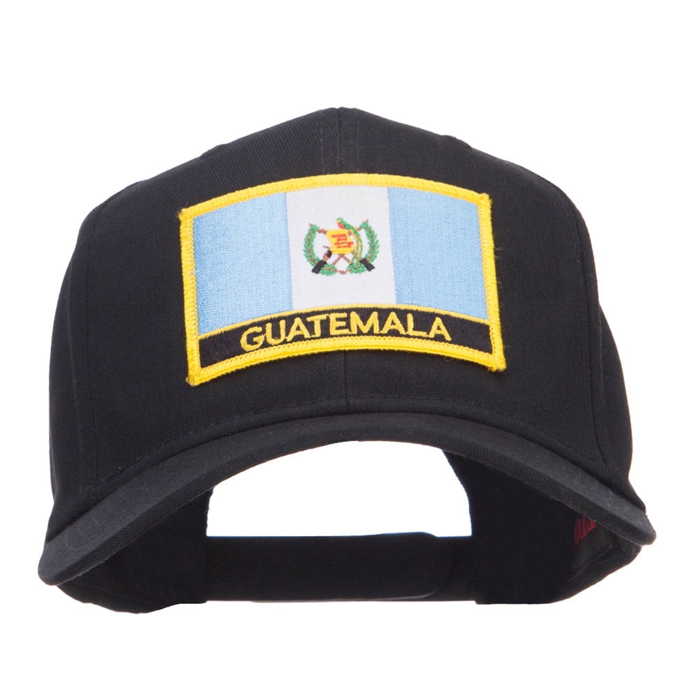 Guatemala Flag Embroidered Patch Cap - Black OSFM - Walmart.com