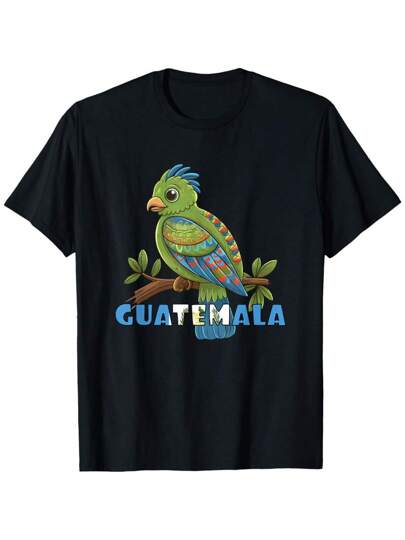 Guatemala Guate Guatemalan Flag Resplendent Quetzal T-Shirt As Gift ...