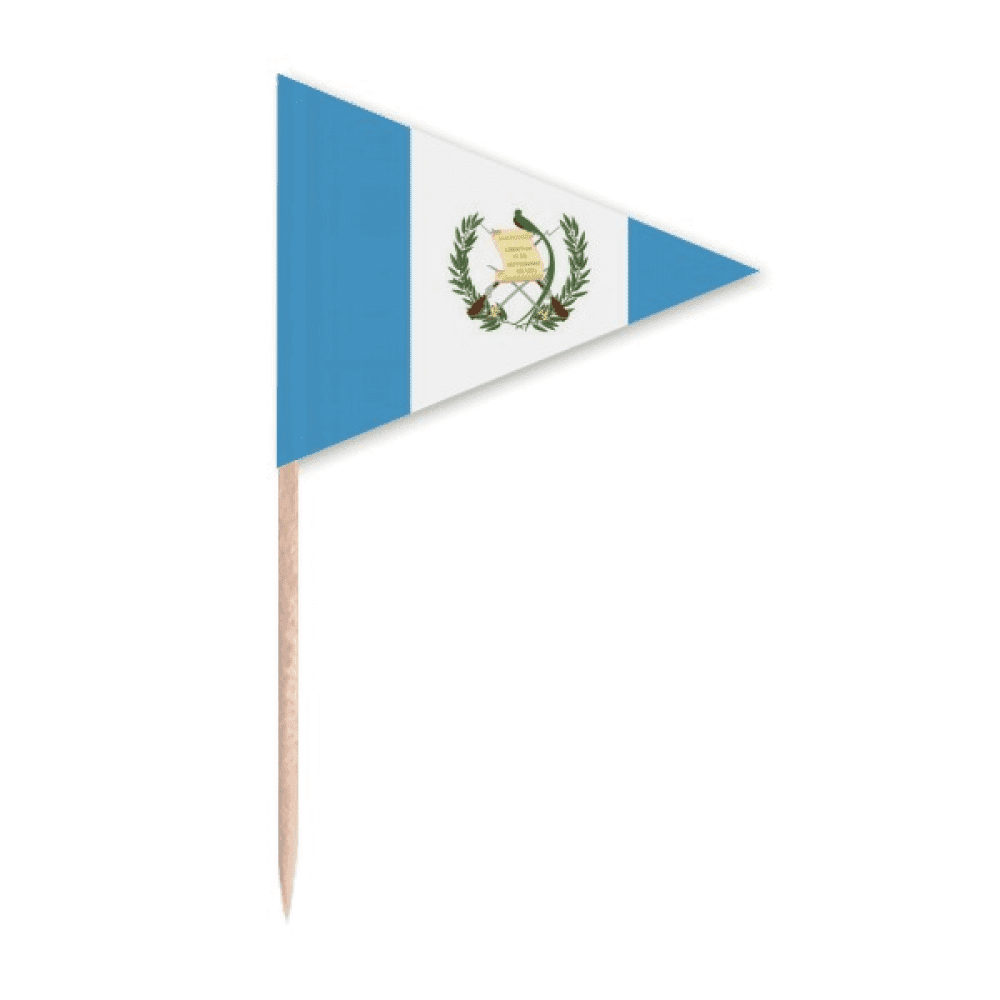 Guatemala National Flag North America Country Toothpick Triangle ...