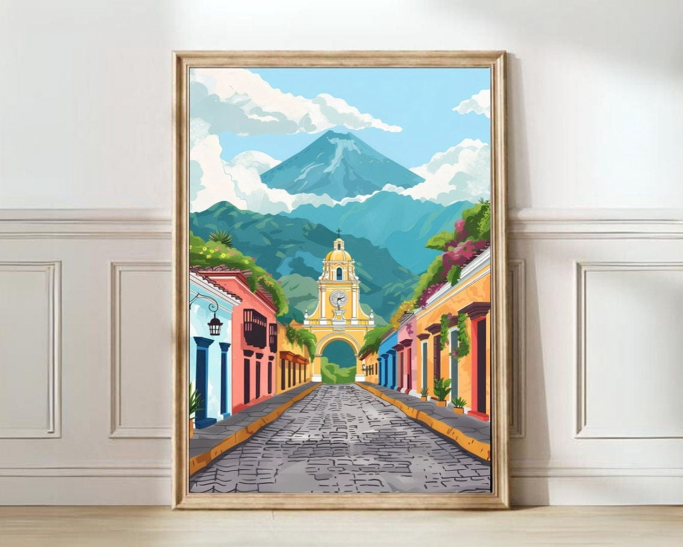 Guatemala Print Guatemala Illustration Guatemala Travel Poster ...