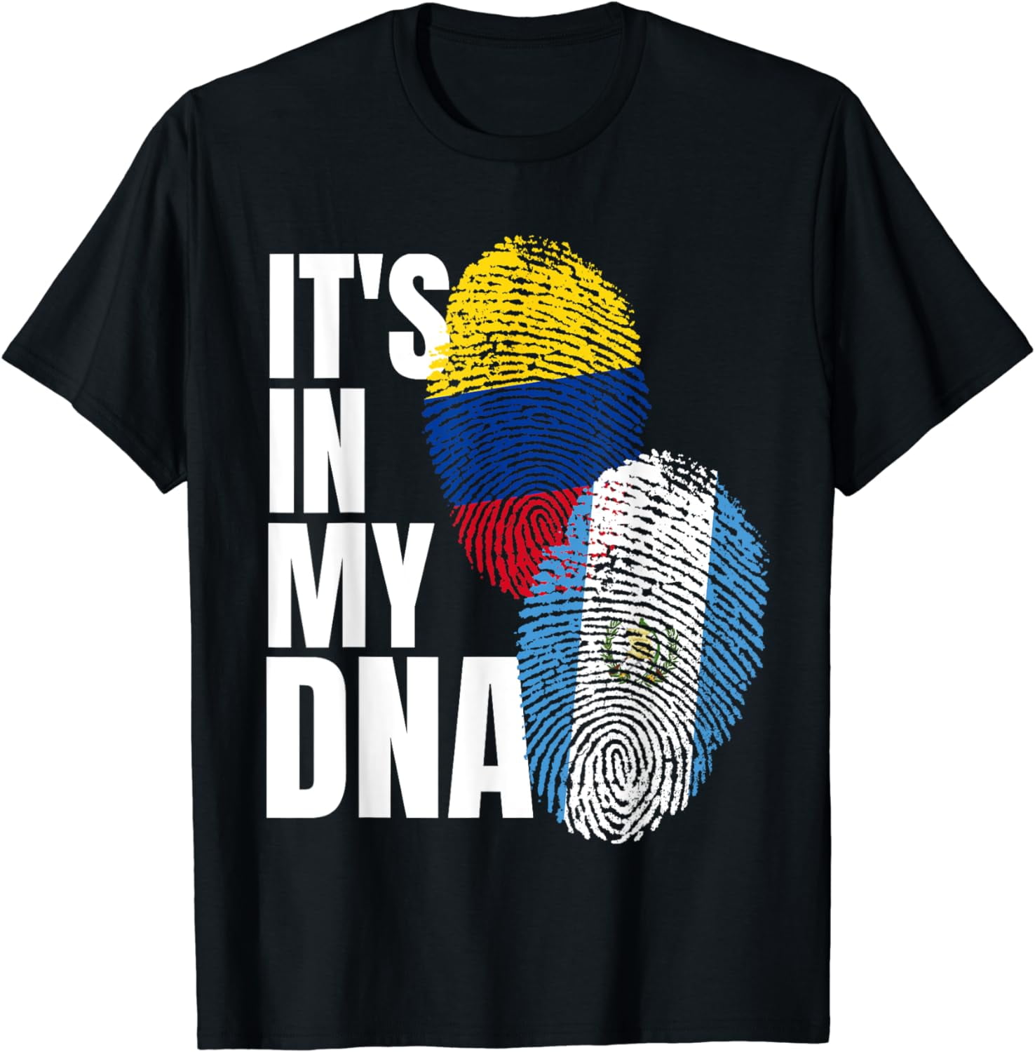 Guatemalan And Colombian Mix DNA Flag Heritage T-Shirt - Walmart.com