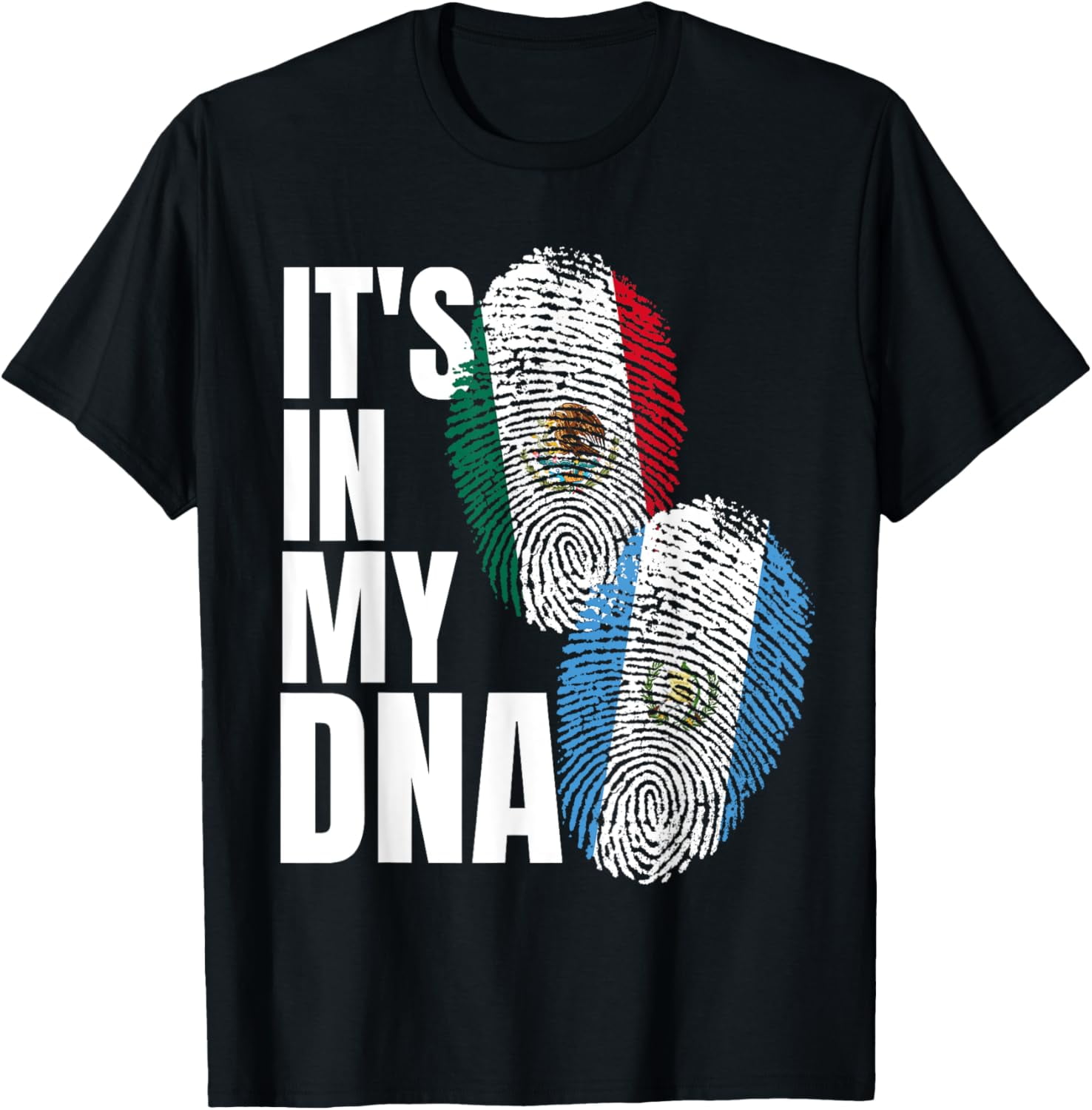 Guatemalan And Mexican DNA Flag Heritage T-Shirt - Walmart.com