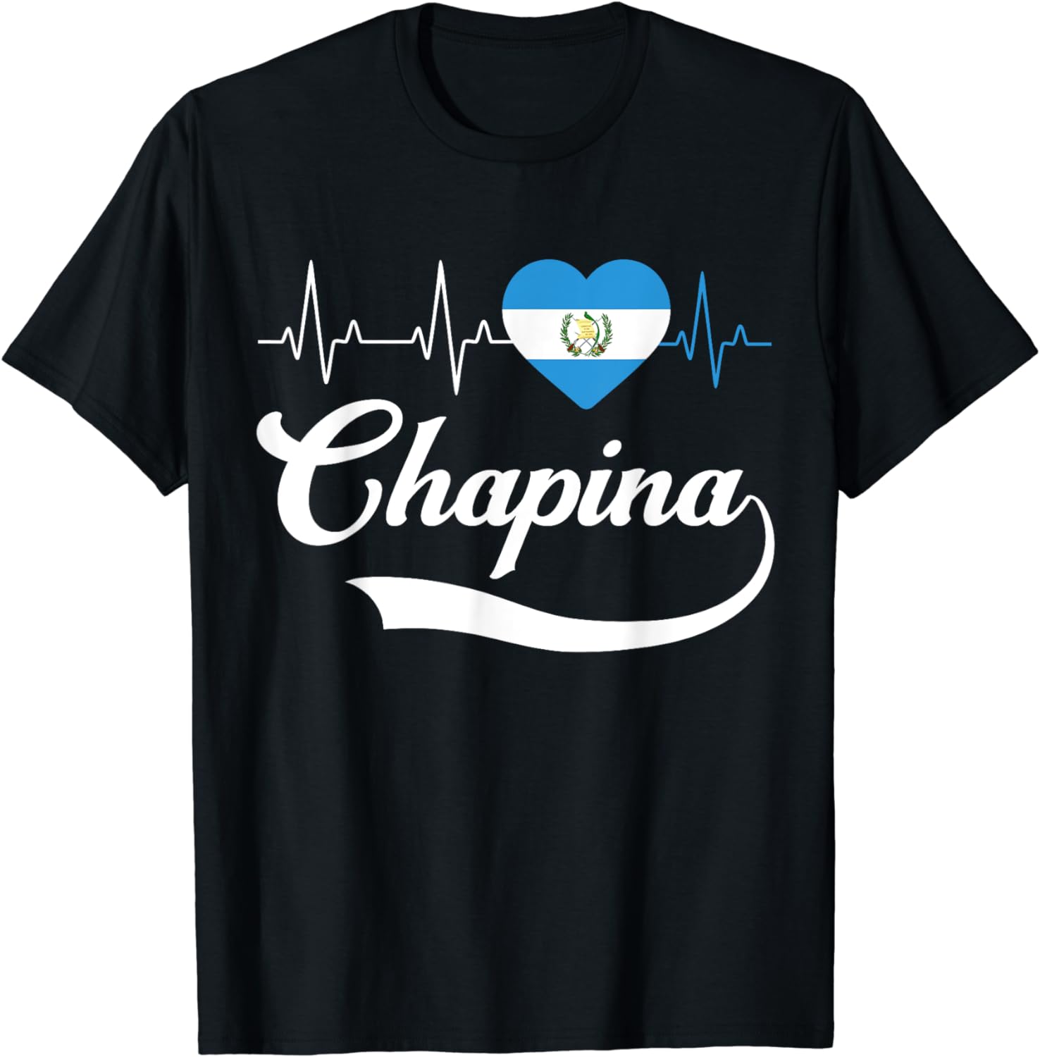 Guatemalan Flag Girl Women Guatemala Chapina Camiseta Slang T-Shirt ...