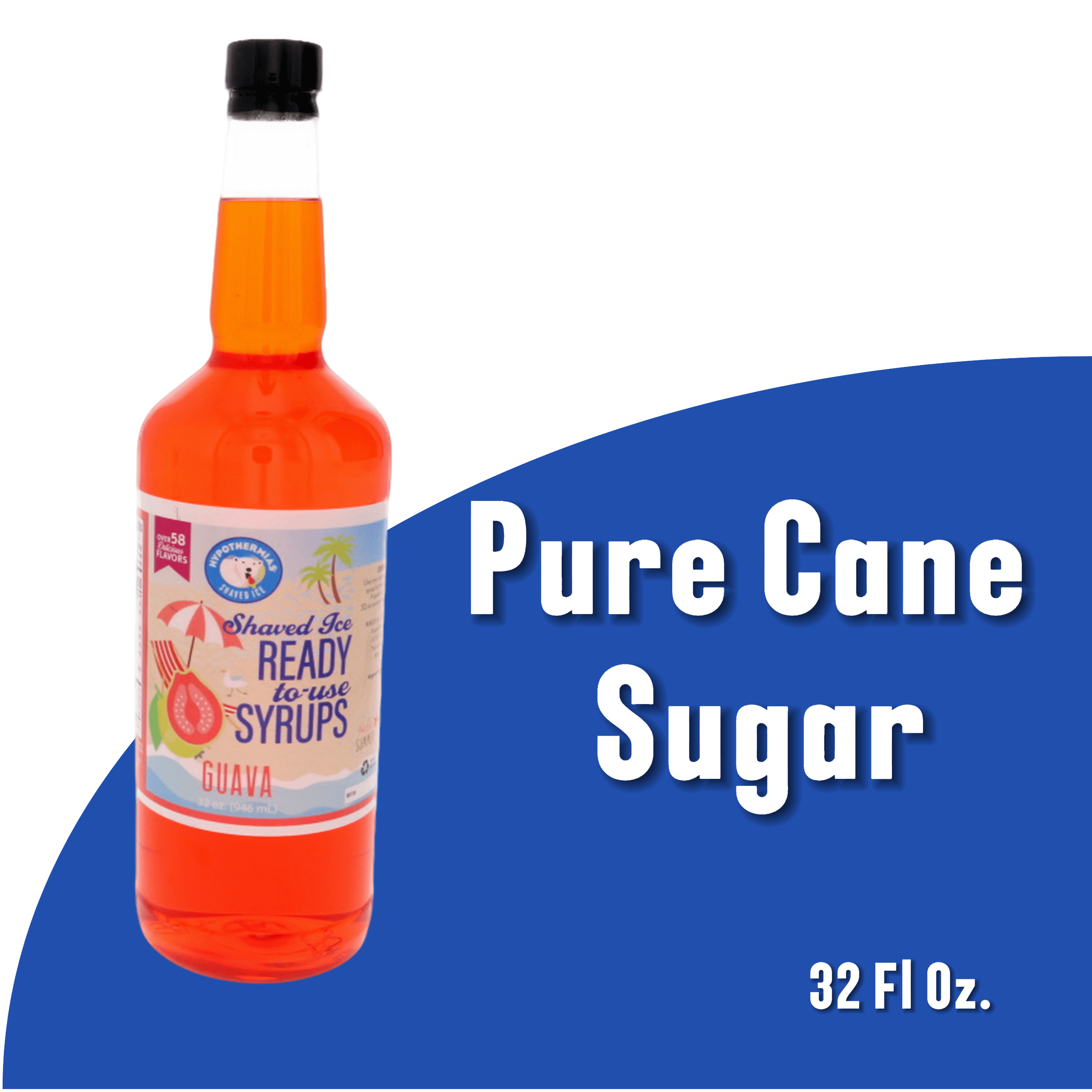 Guava Hypothermias Hawaiian Snow Cones Flavor Syrups for Drinks, Coffee ...