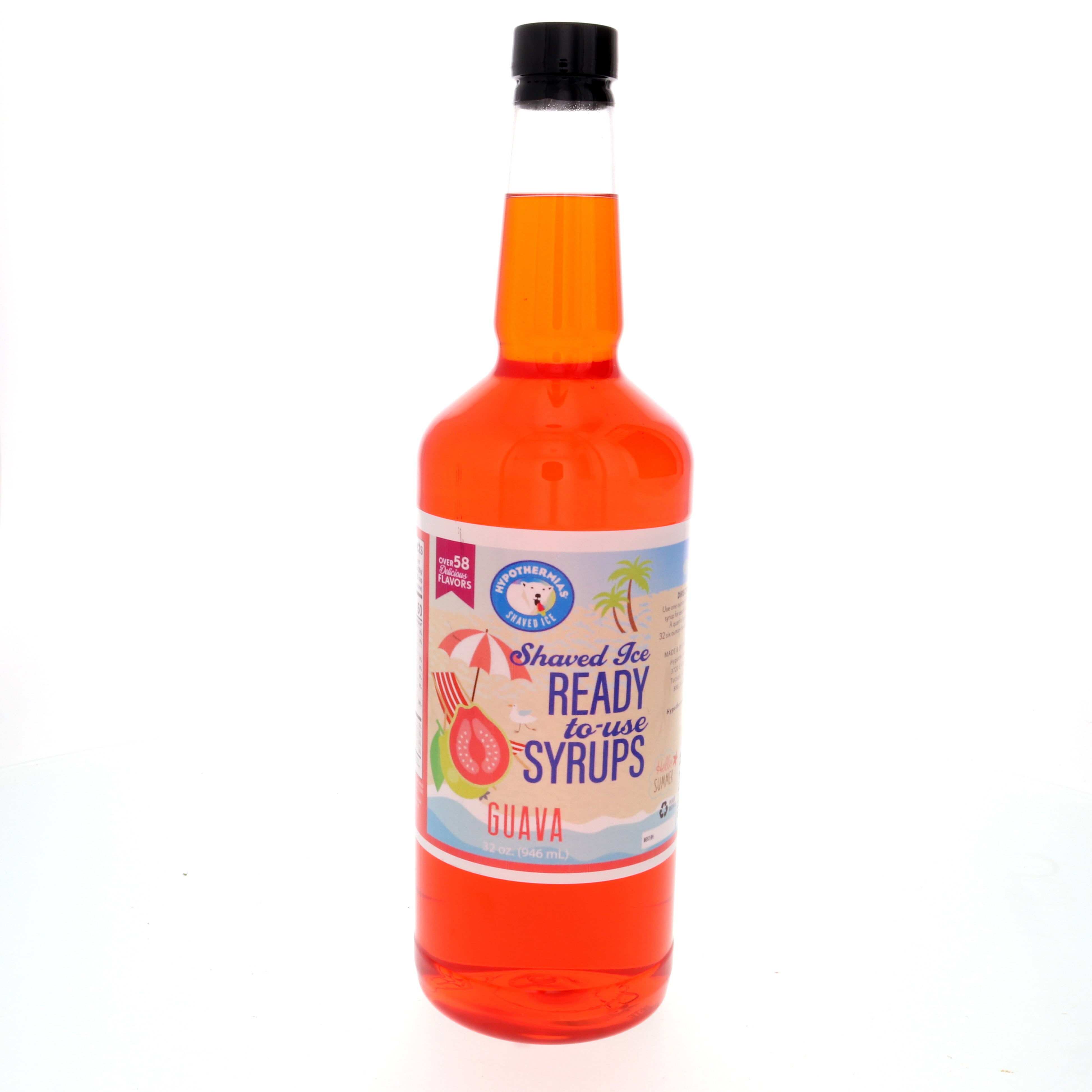 Guava Hypothermias Hawaiian 🍧 Snow Cones Flavor Syrups For Drinks 🌺