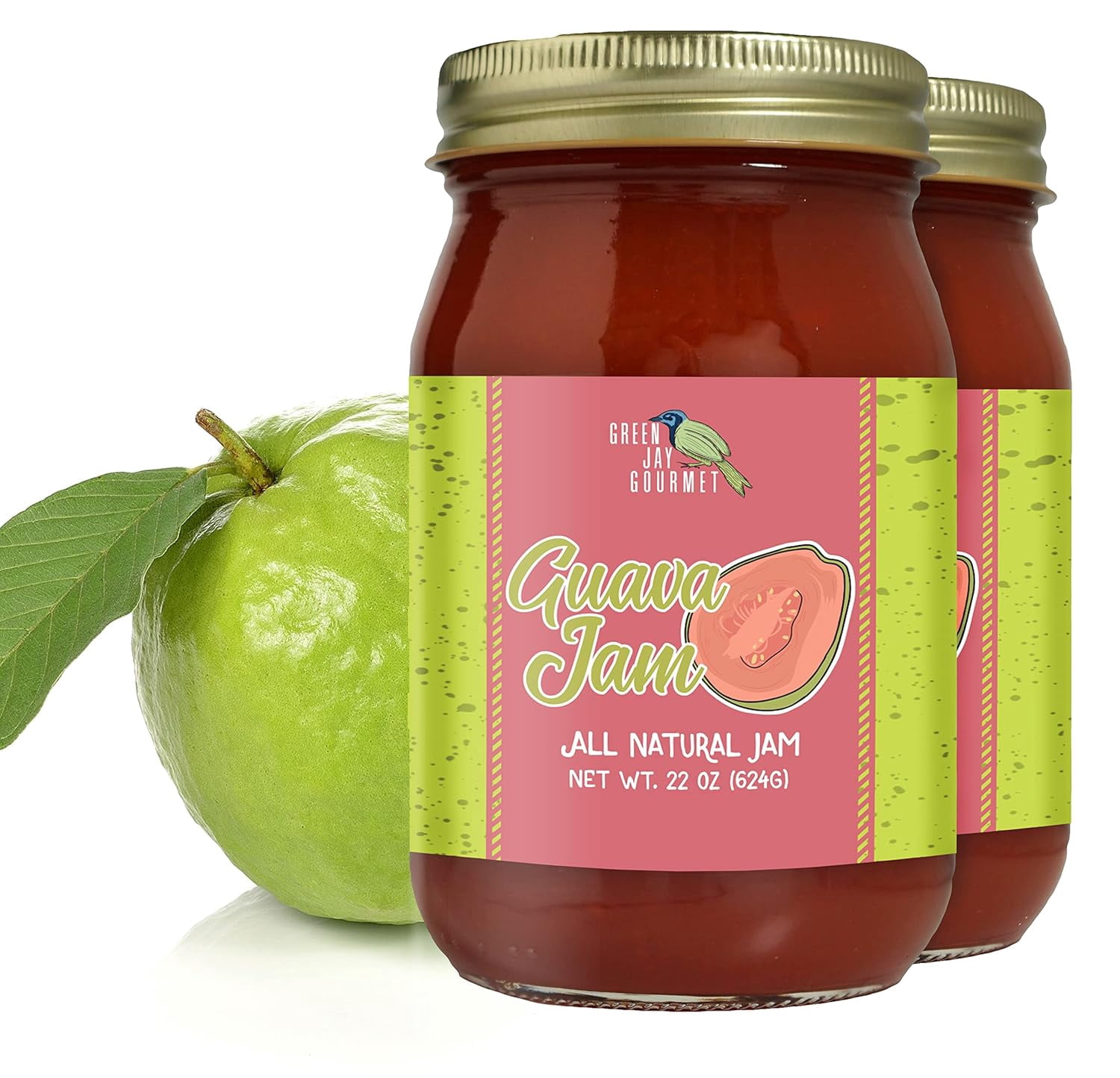 Guava Jam - All-Natural Fruit Jam with Guava Fruit & Lemon Juice ...