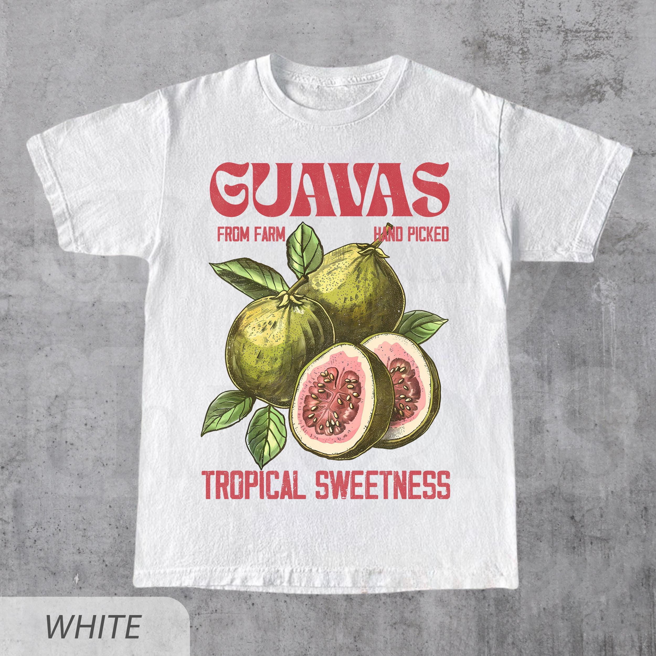 Guavas Retro Commercial Graphic Shirt, Vintages Guavas Label T-Shirt ...