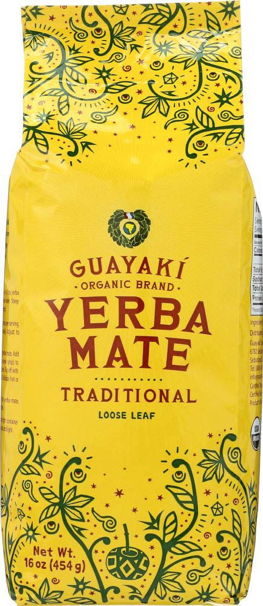 Guayaki Organic Yerba Mate Traditional Loose Leaf, 454g/1 lb ...