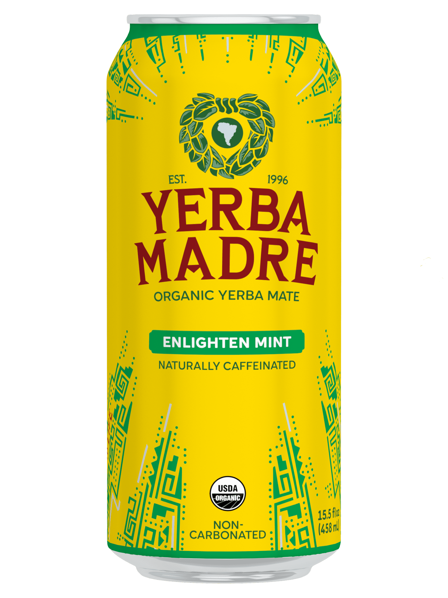 Yerba Madre Organic Yerba Mate Enlighten Mint, 15.5 fl oz Can - Walmart.com