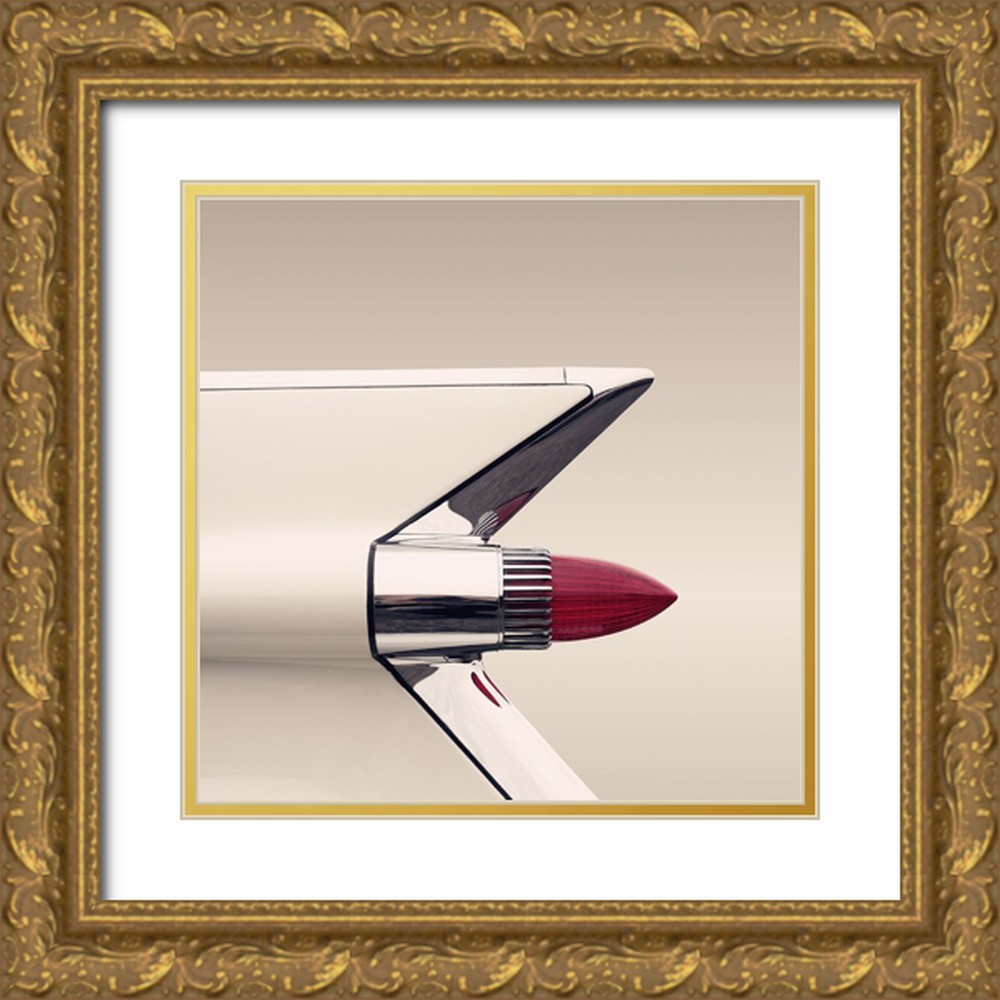 Gube, Beate 26x26 Gold Ornate Wood Framed with Double Matting Museum ...