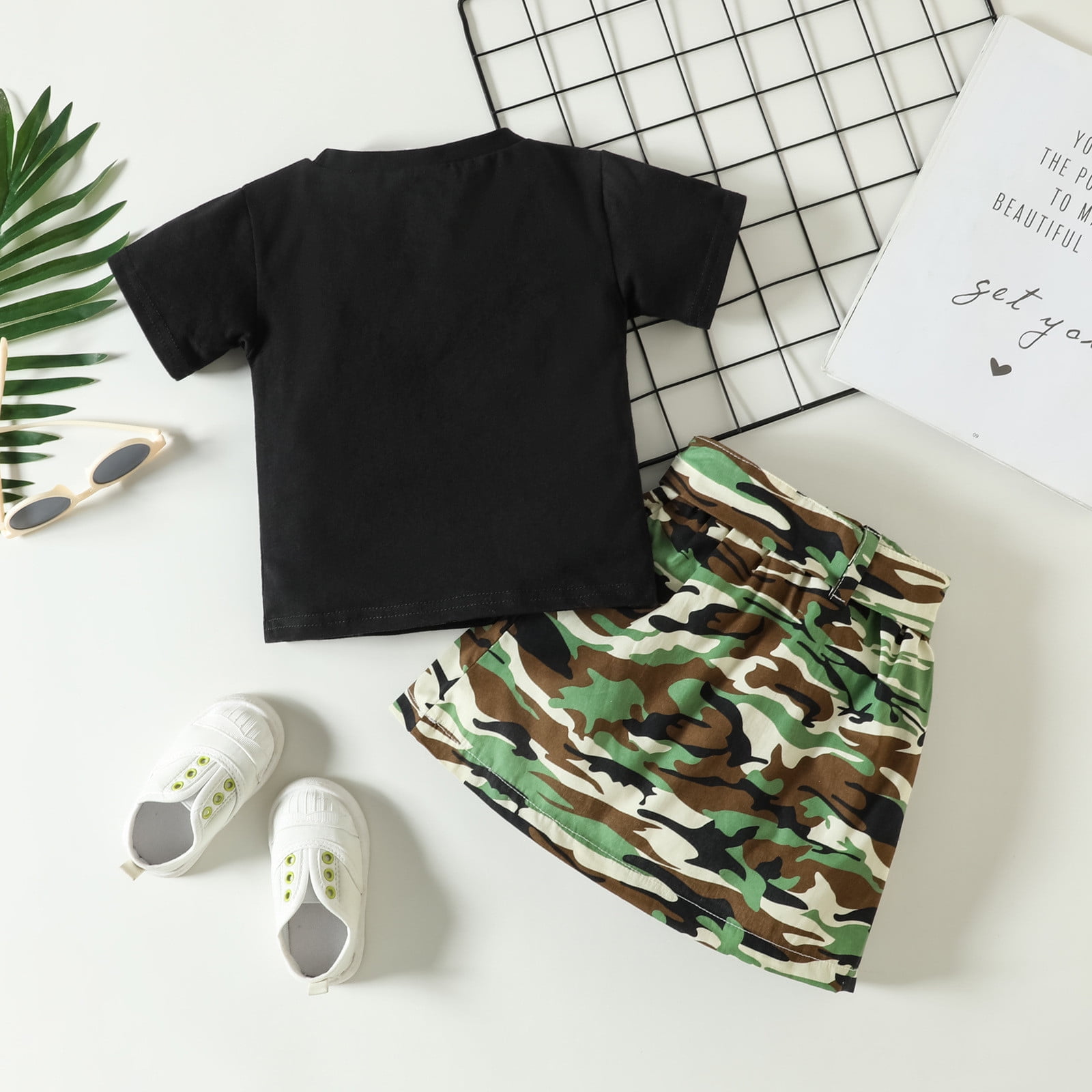 Gubotare 2 Piece Sets for Girl Toddler Girls Clothes Summer Skirt Set ...