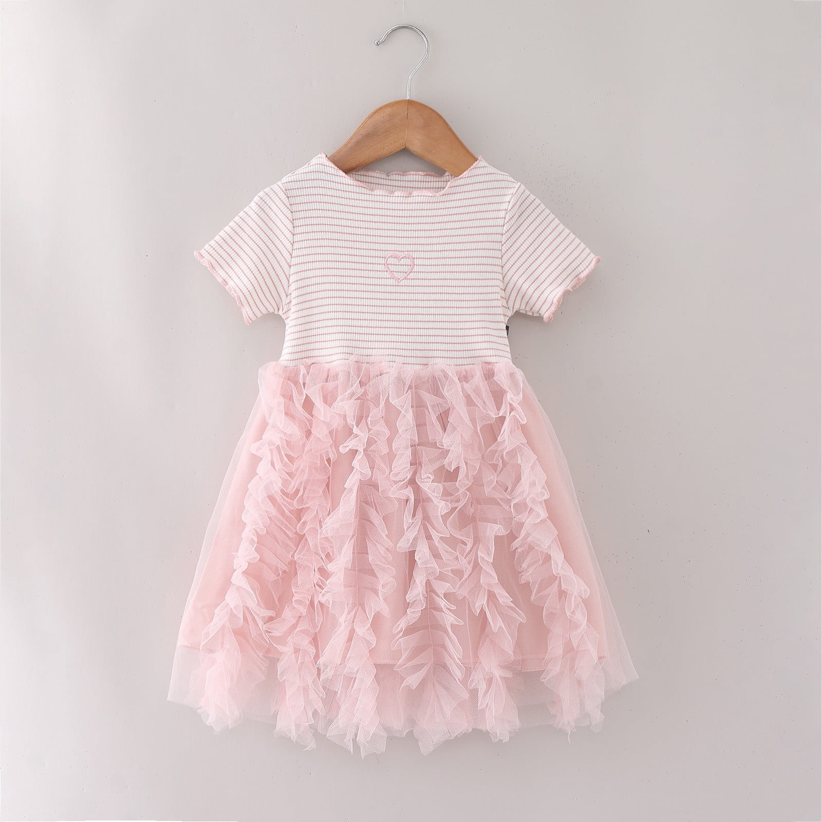 Gubotare Baby Girl Dresses Little Girls Twirly Skater Dress for School ...