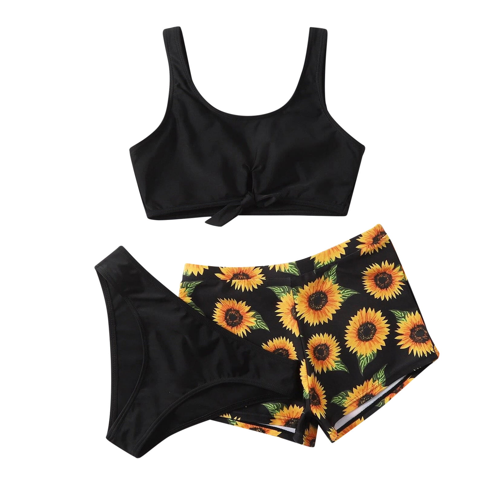 Gubotare Bathing Suits for Teens Teen Girls 3 Piece Swimsuit Cow Print ...