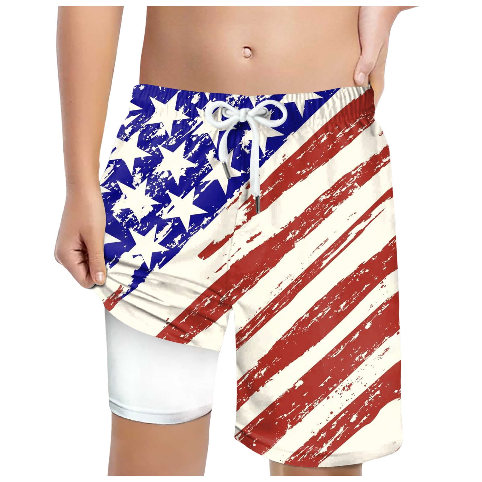 Gubotare Boy 4th of JulySwim Trunk Teen Boys Swim Trunks Quick Dry UPF ...