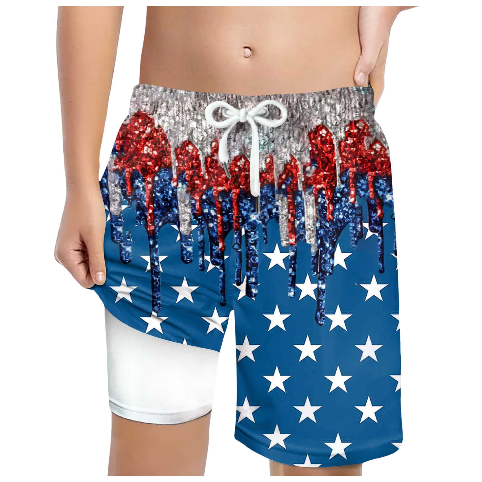 Gubotare Boy American Flag Swim Short Boys Swim Trunks Bathing Suits ...