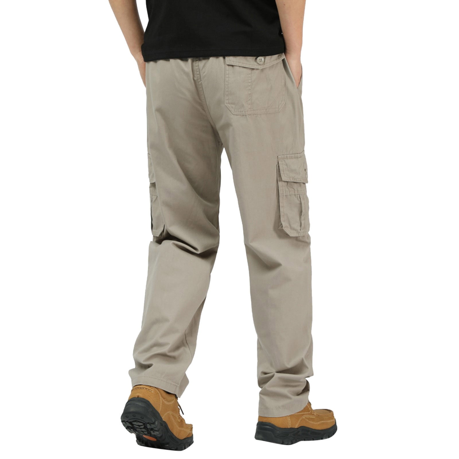 Gubotare Cargo Joggers Men Cargo Work Pants for Men with Multi Big and ...