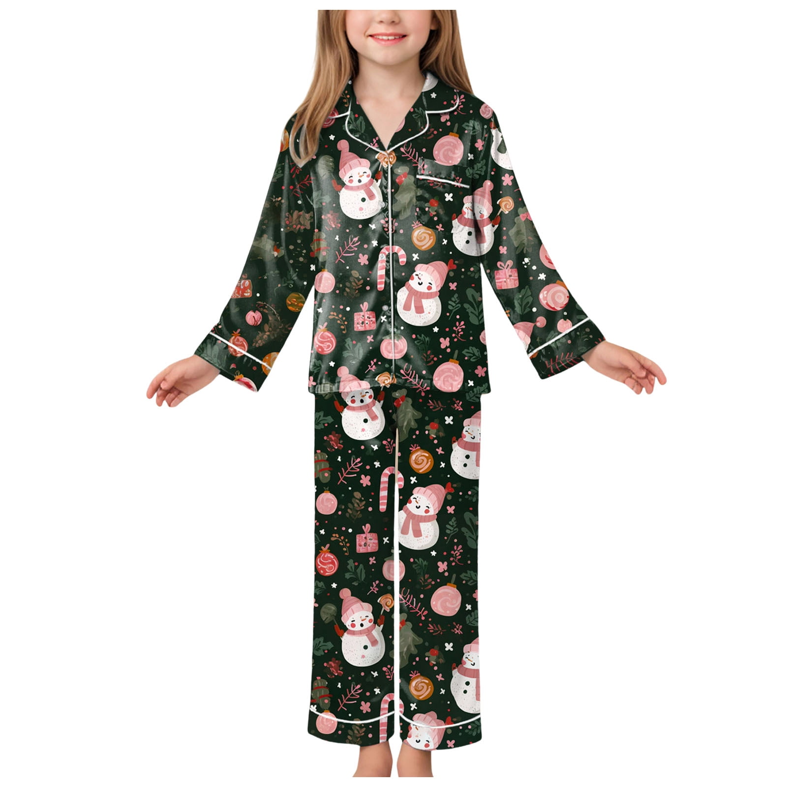 Gubotare Christmas Pajamas for Girls Kid Little & Big Girls Pajama 2 ...