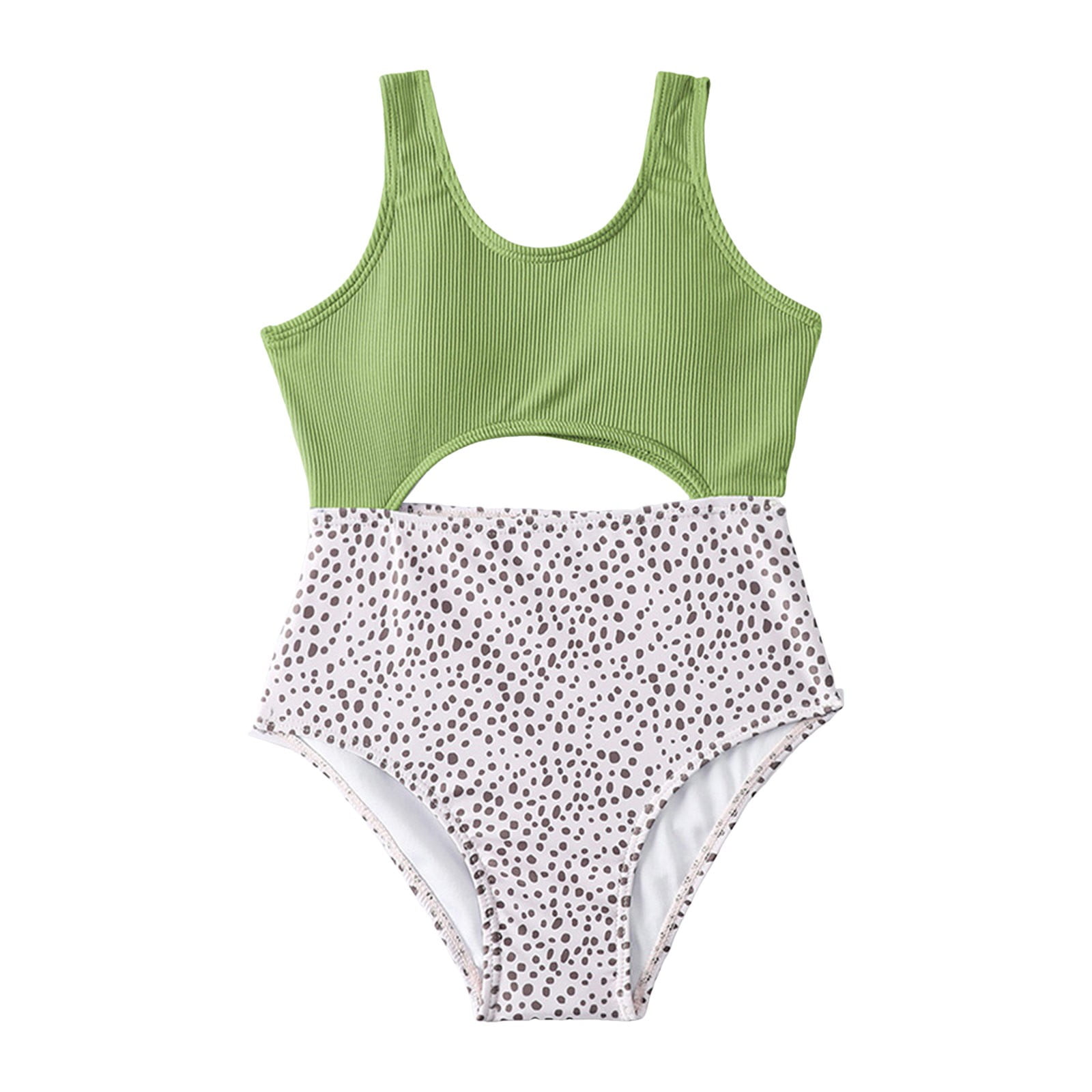 Gubotare Cut Out One Piece Swimsuit for Girls One Piece Print Bathing ...