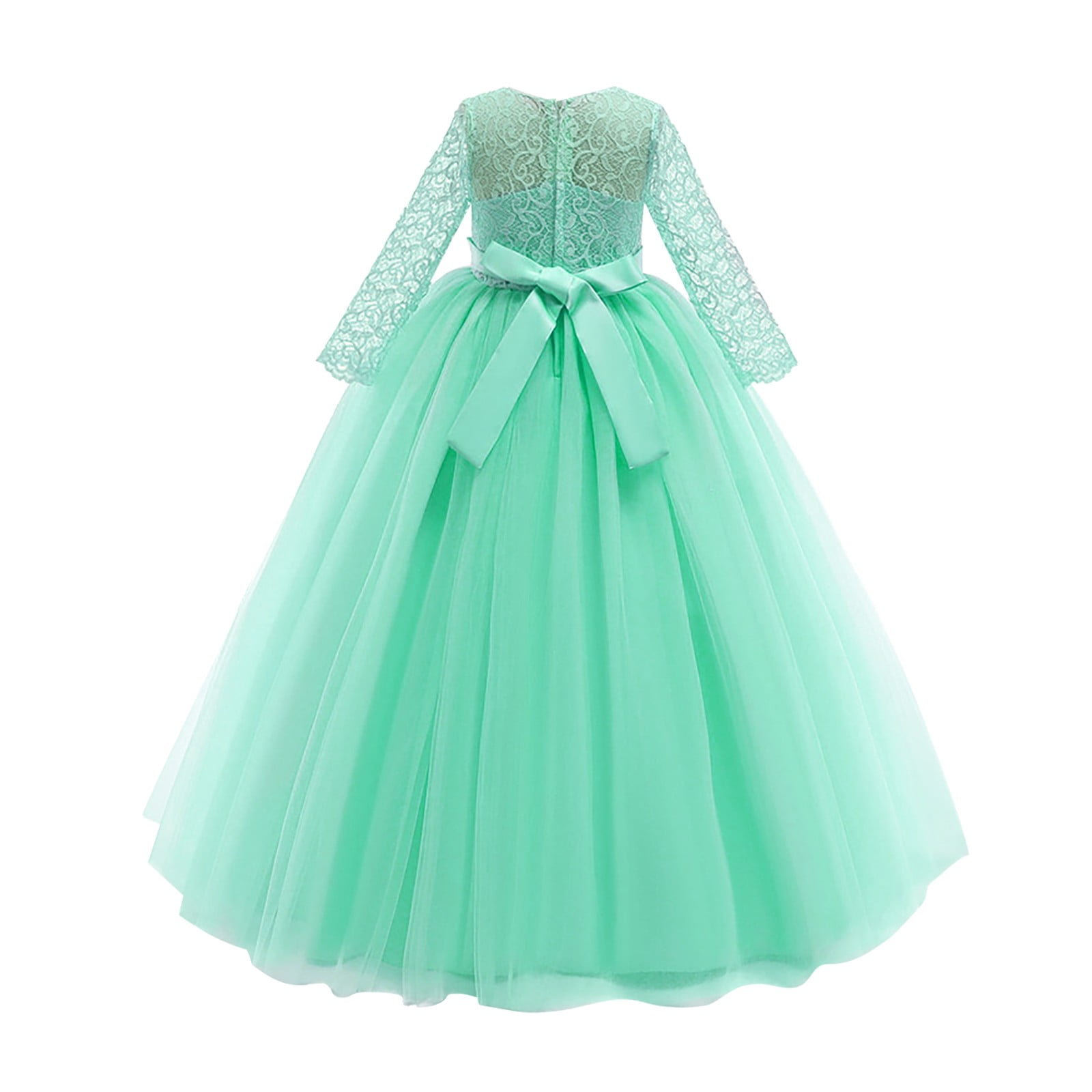 Gubotare Dresses for Girls Girls' Long Sleeve Party Dress Fit and Flare ...