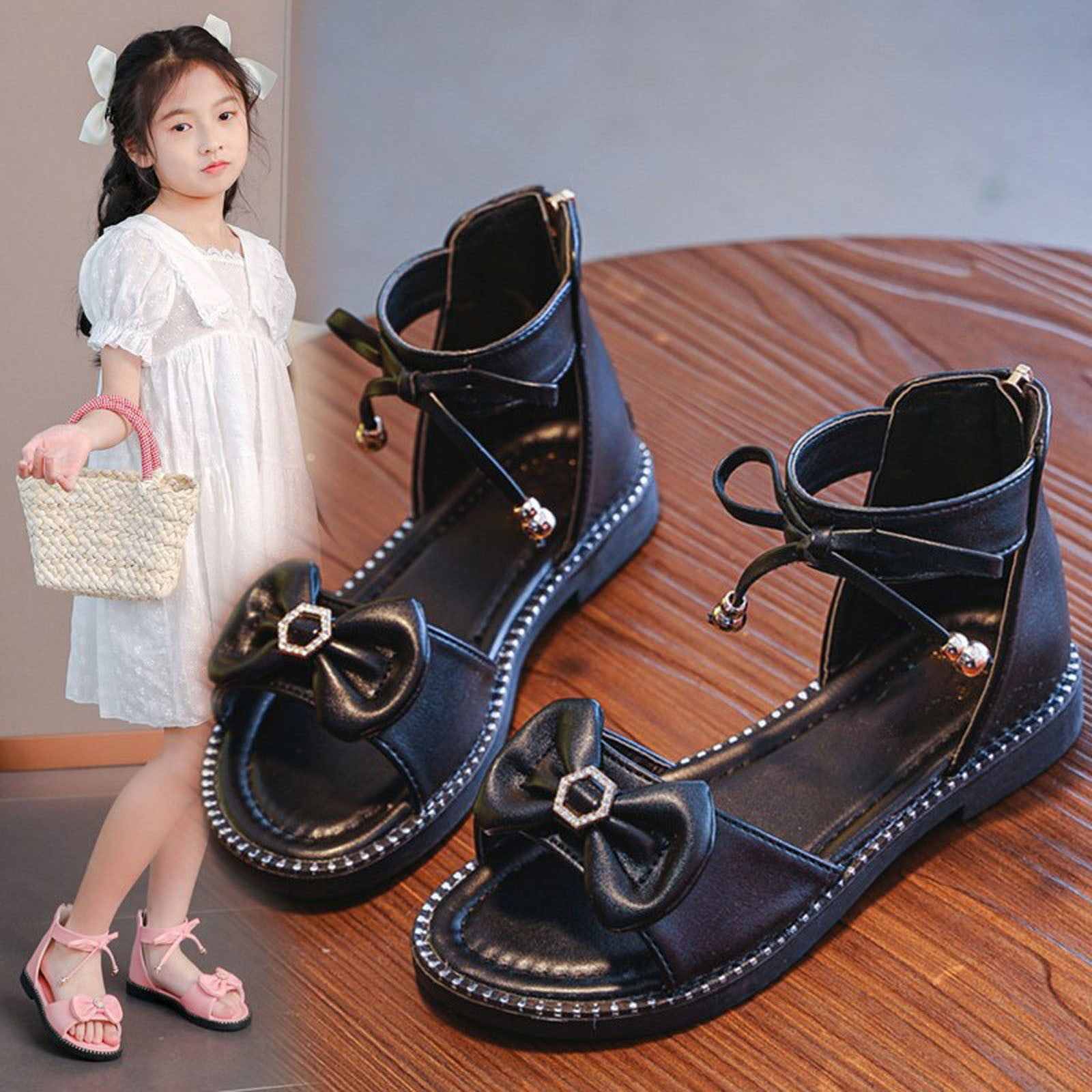 Gubotare Dressy Sandals Baby Girl Wide Width Toddler Girl Sandals ...