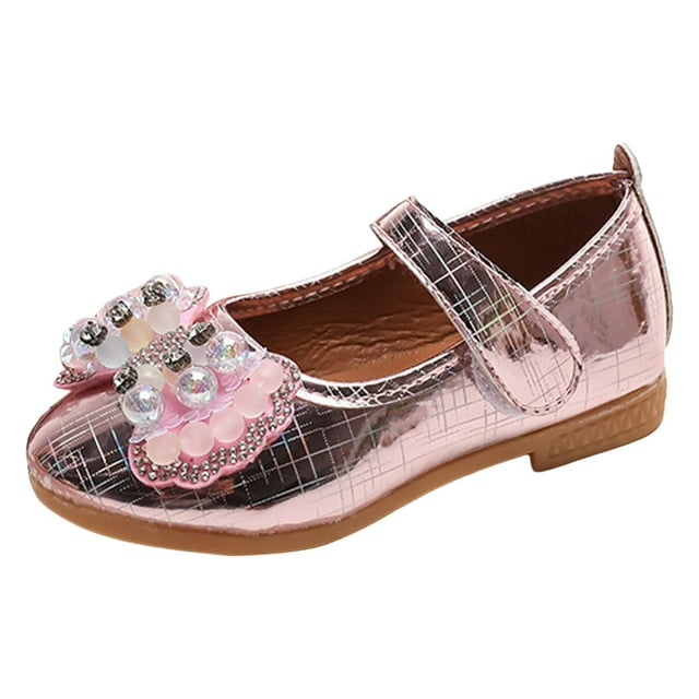 Gubotare Flower Girls Dress Shoes Girls Dress Up Shoes Sparkly Shoes ...