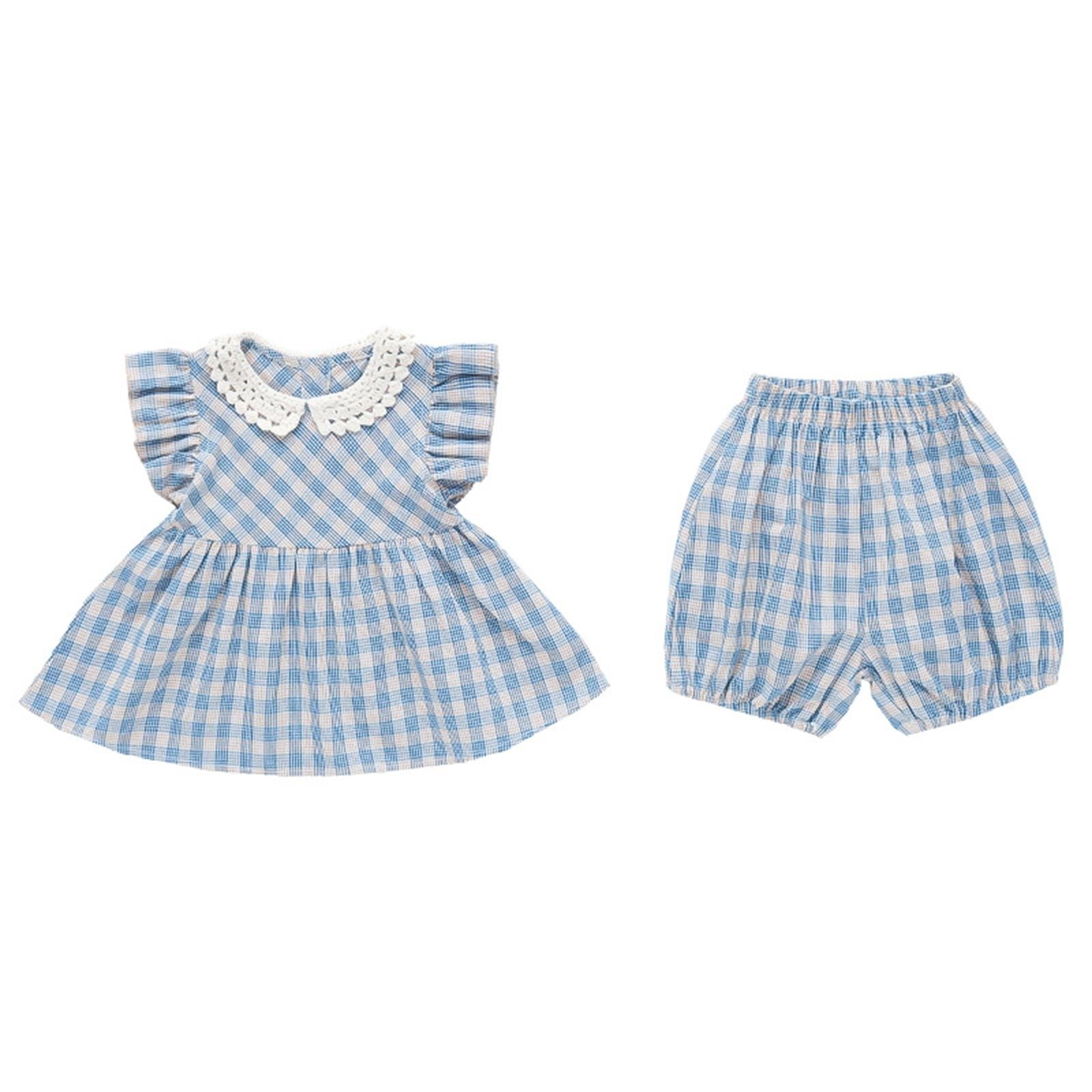 Gubotare Girl Short Sets Outfits 2 Piece Girls Shorts Sets Short Sleeve ...
