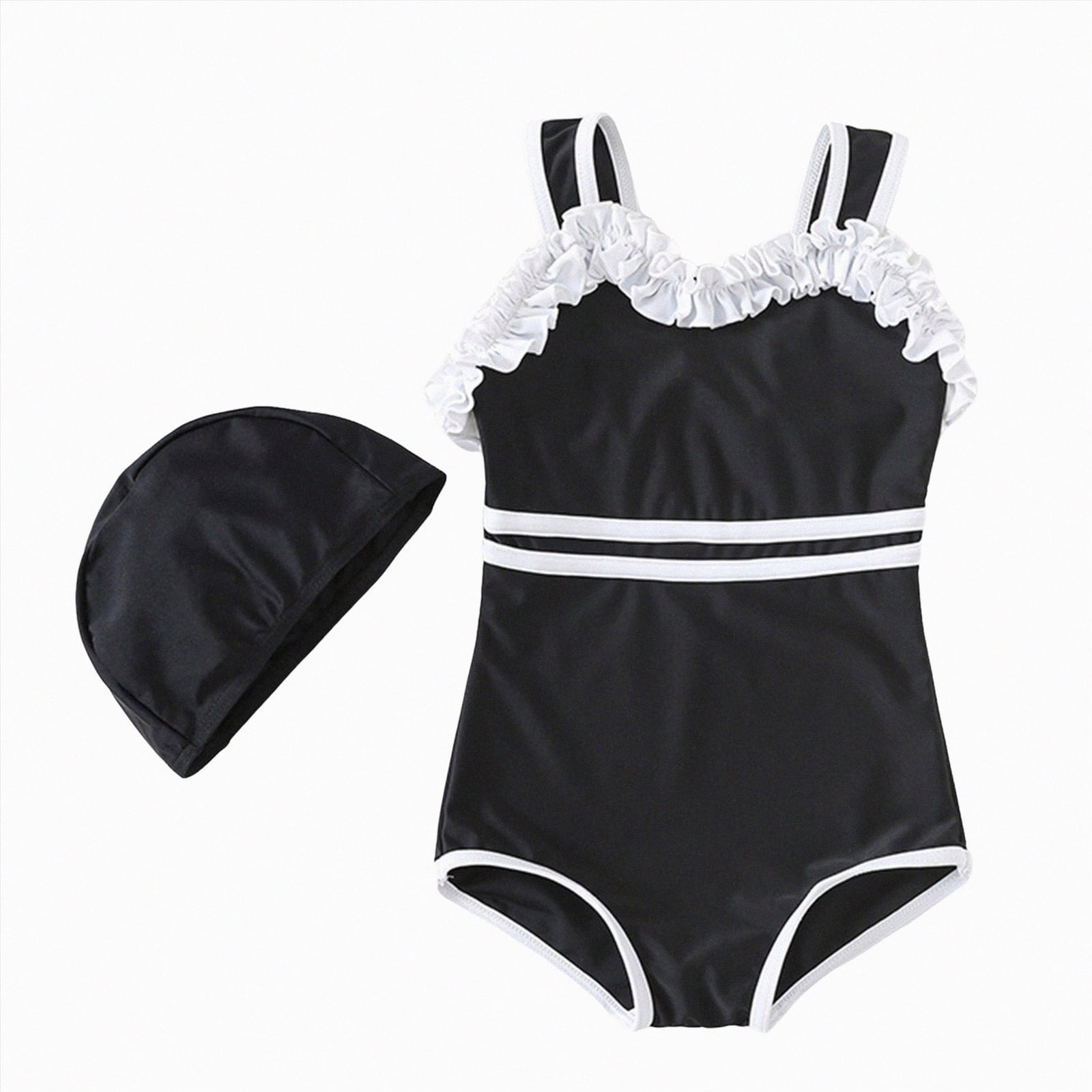 Gubotare Girls One Piece Cut Out Swimsuit Girls Swimsuits One Piece ...