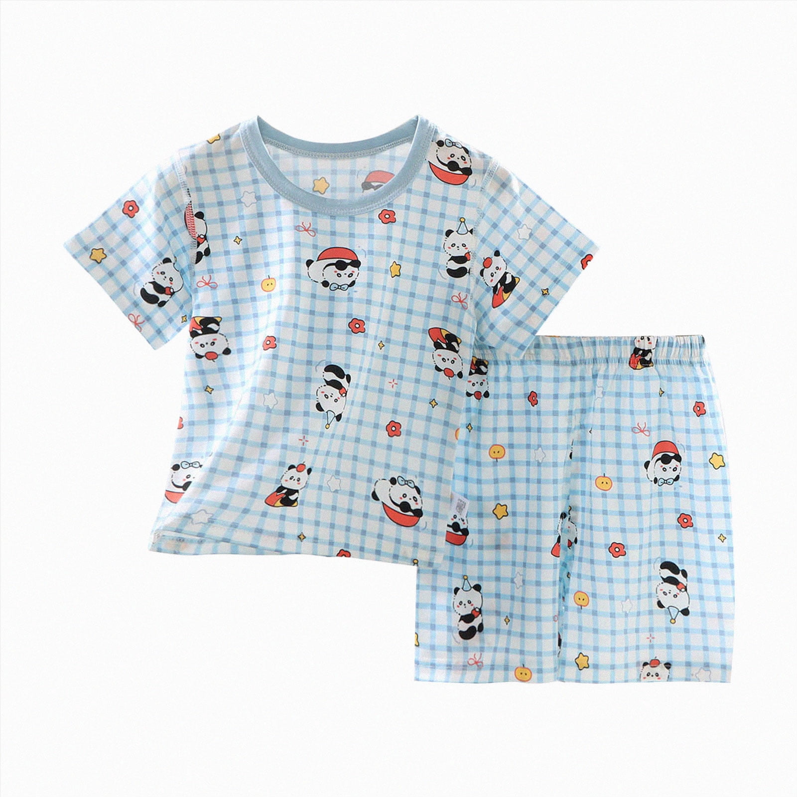 Gubotare Girls Pajama Sets Girls Pajamas Set Short Sleeve Sleepwear ...