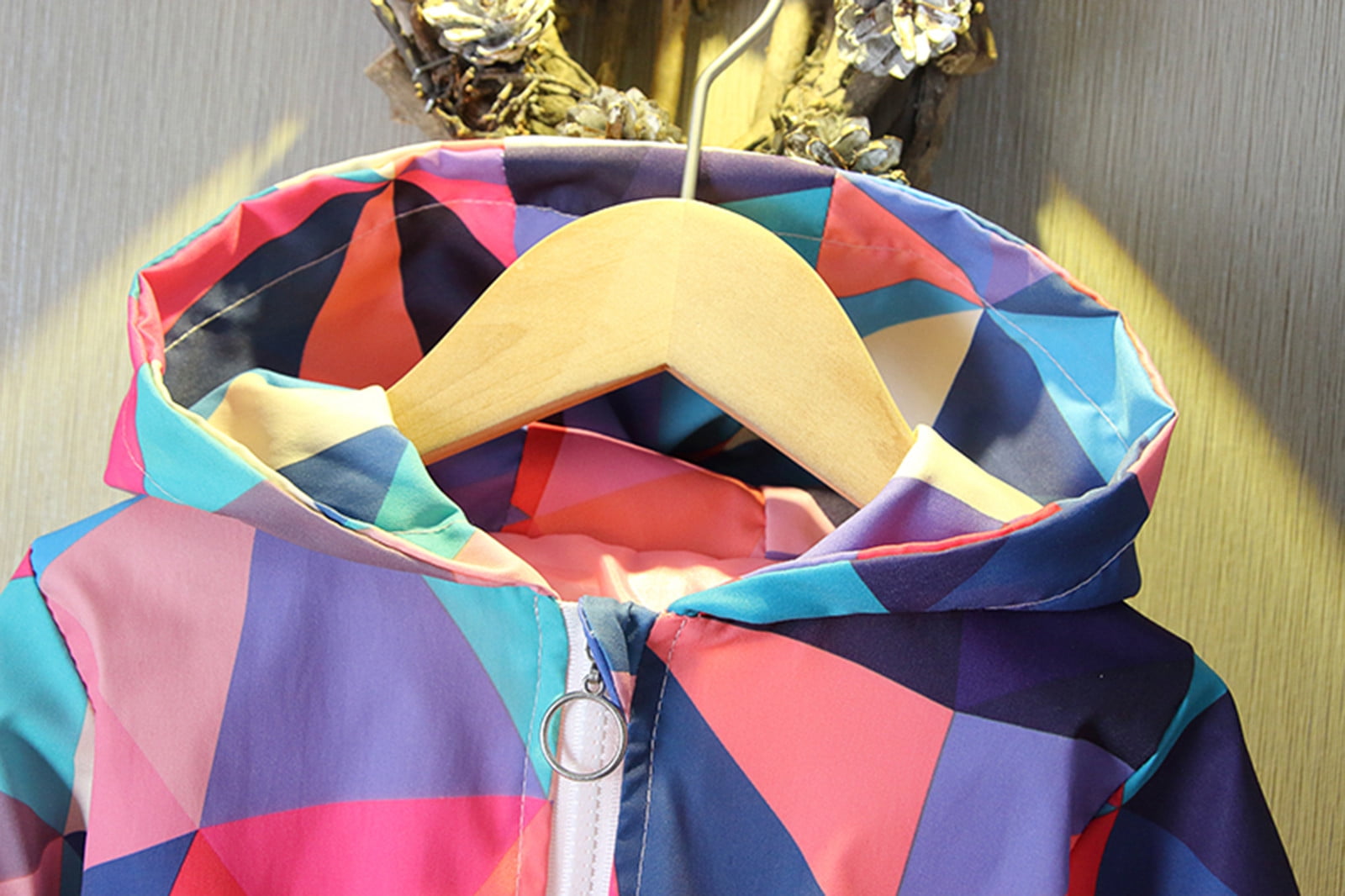 Gubotare Girls Rain Jacket For Girls Kids Toddler Girls'Print Jacket ...