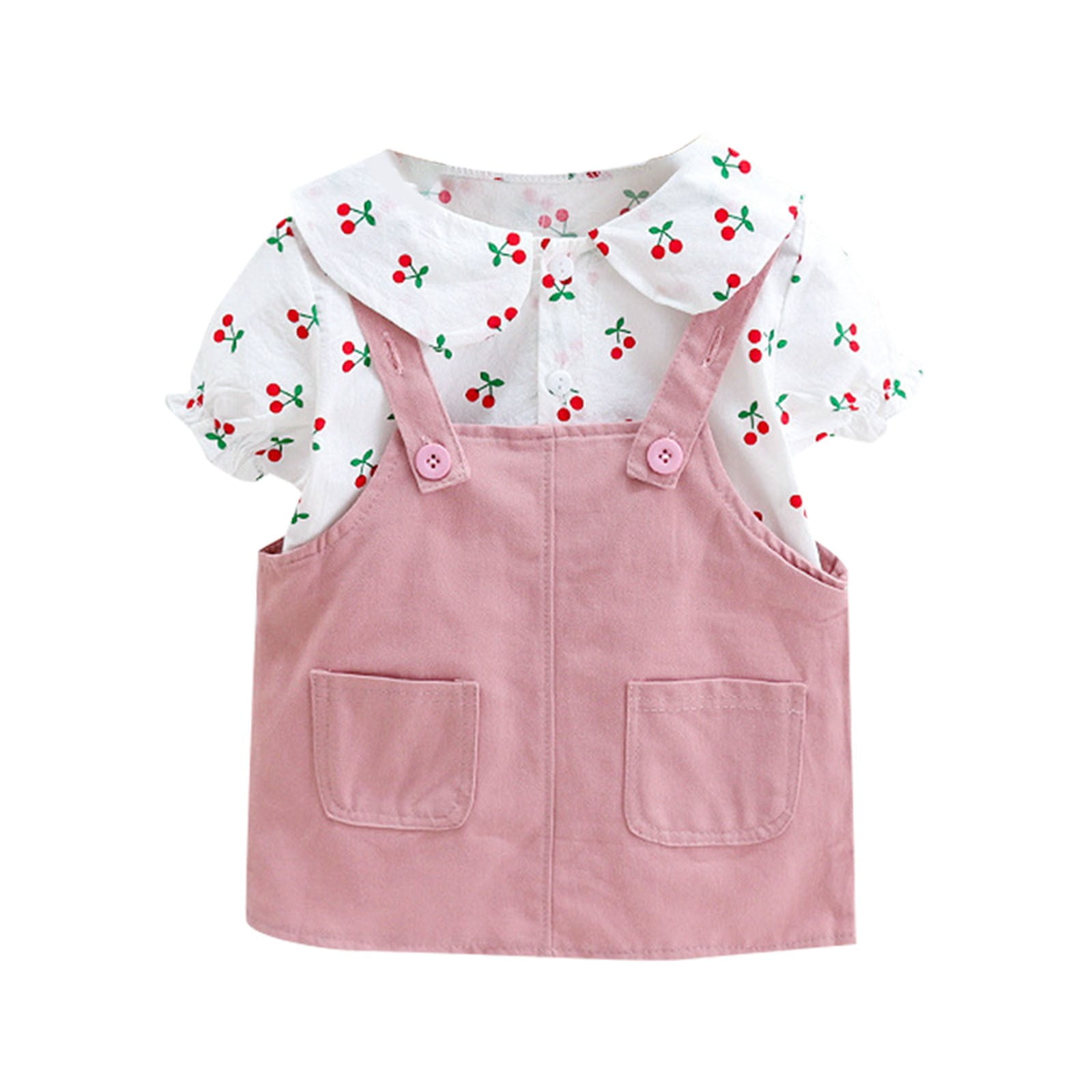 Gubotare Girls Summer Sets Kid Toddler Girls Clothes Graphic Top Skirts ...