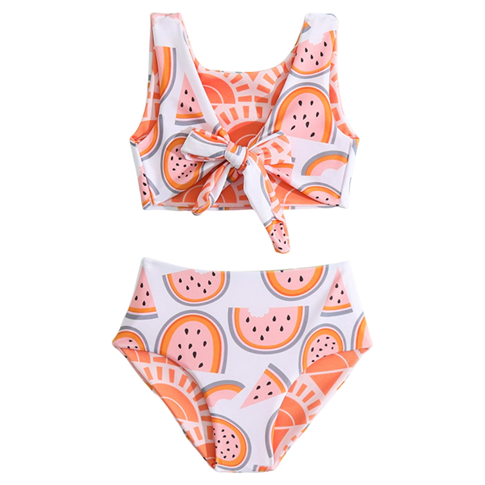 Gubotare Girls Swimsuit Girl's 2 Piece Swimsuit High Waist Bikini Set ...