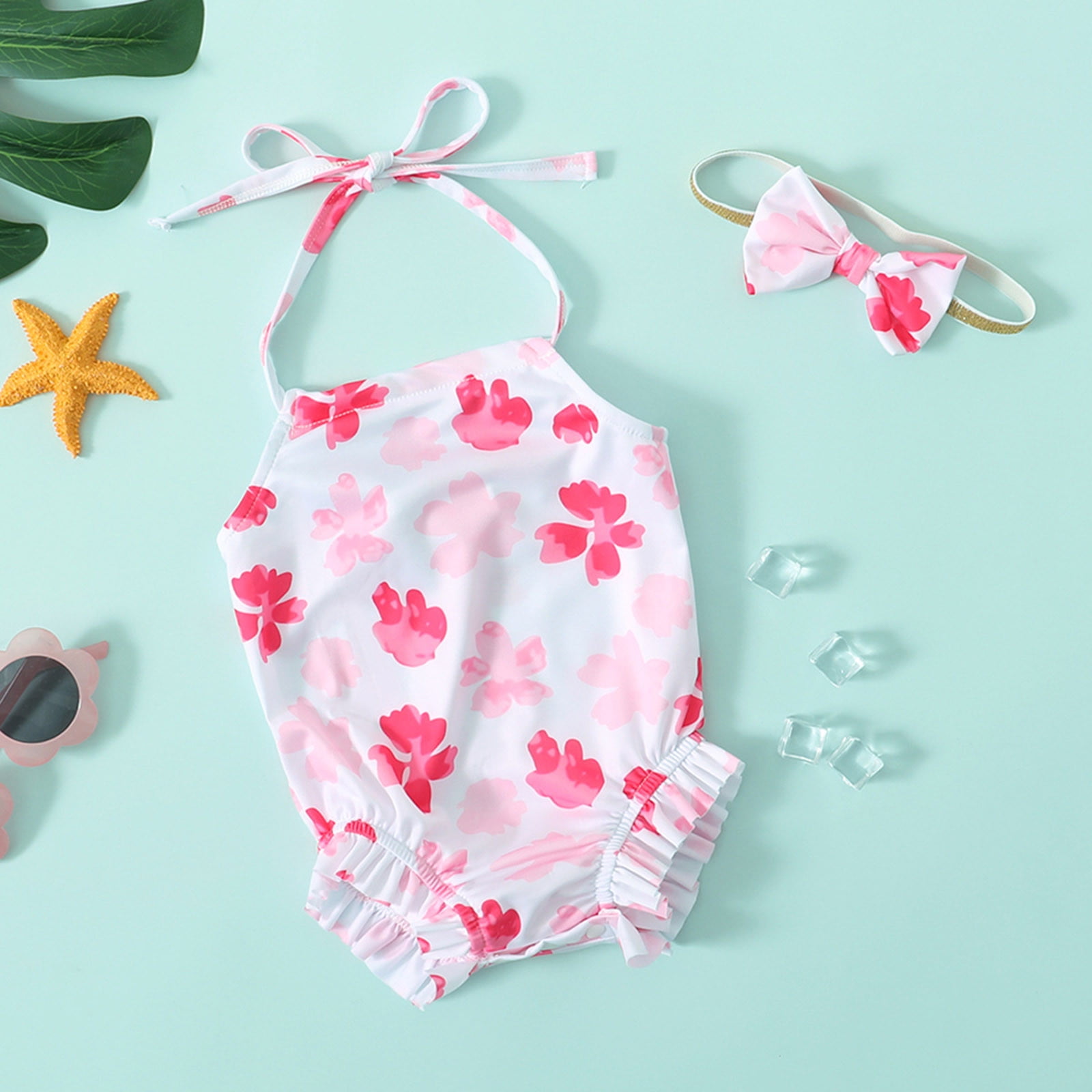Gubotare Girls Swimsuit Girls Beach Sport Angle Bikini For Summer One