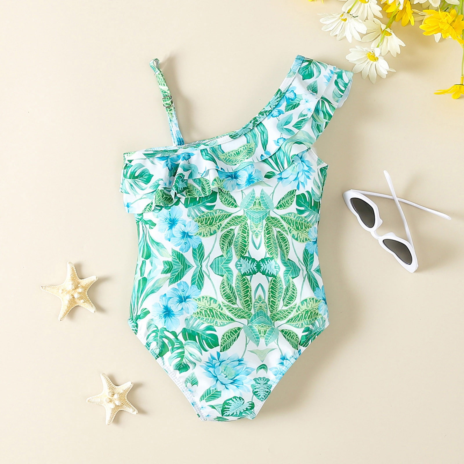 Gubotare Girls Swimsuit Girls Beach Sport Halter One Piece Swimsuit