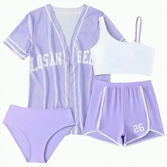 Gubotare Girls Swimsuit Tankini Girls' 3 Piece Bikini Set Ditsy Floral ...