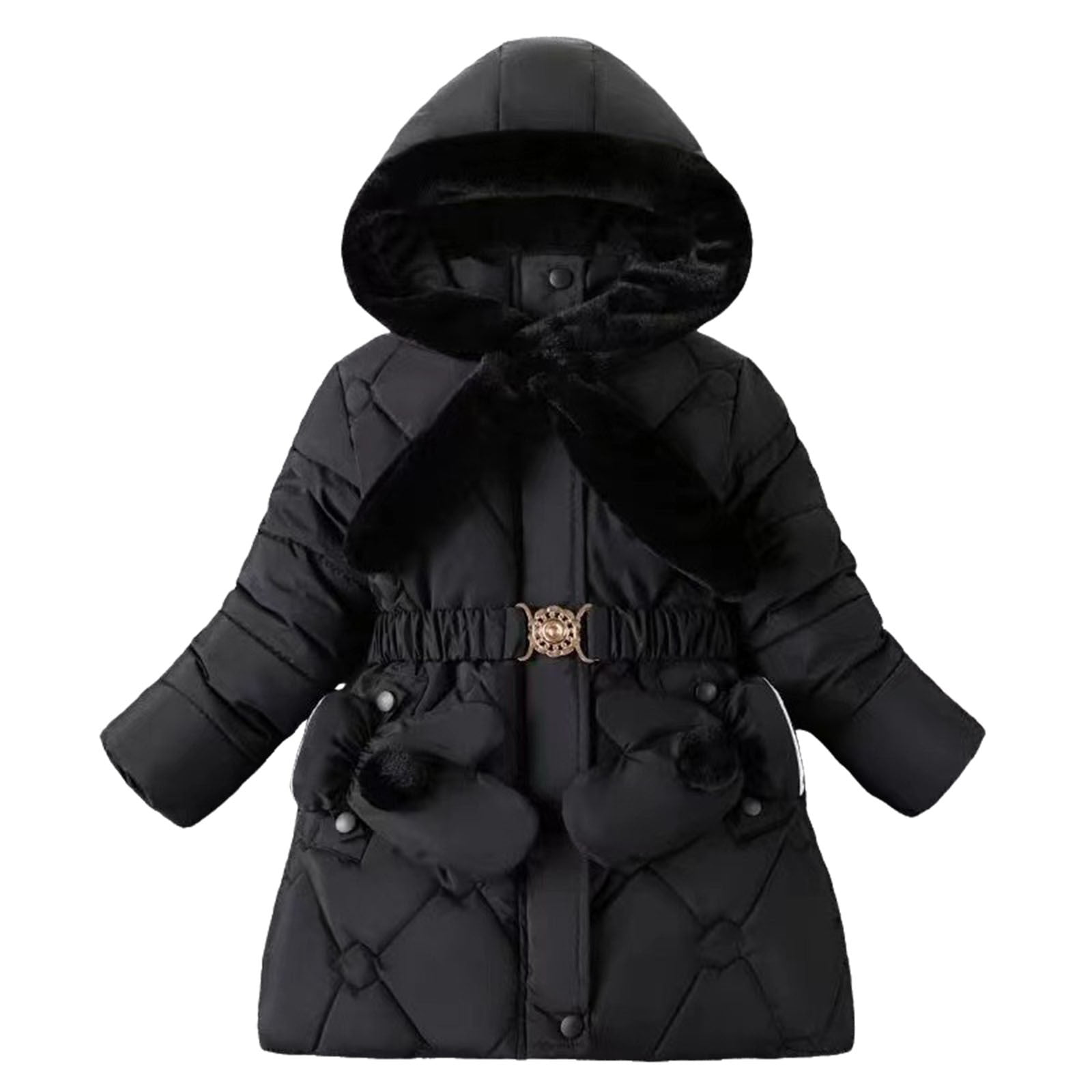 Gubotare Girls Winter Coat Girls' Winter Jacket - Heavyweight Quilted ...